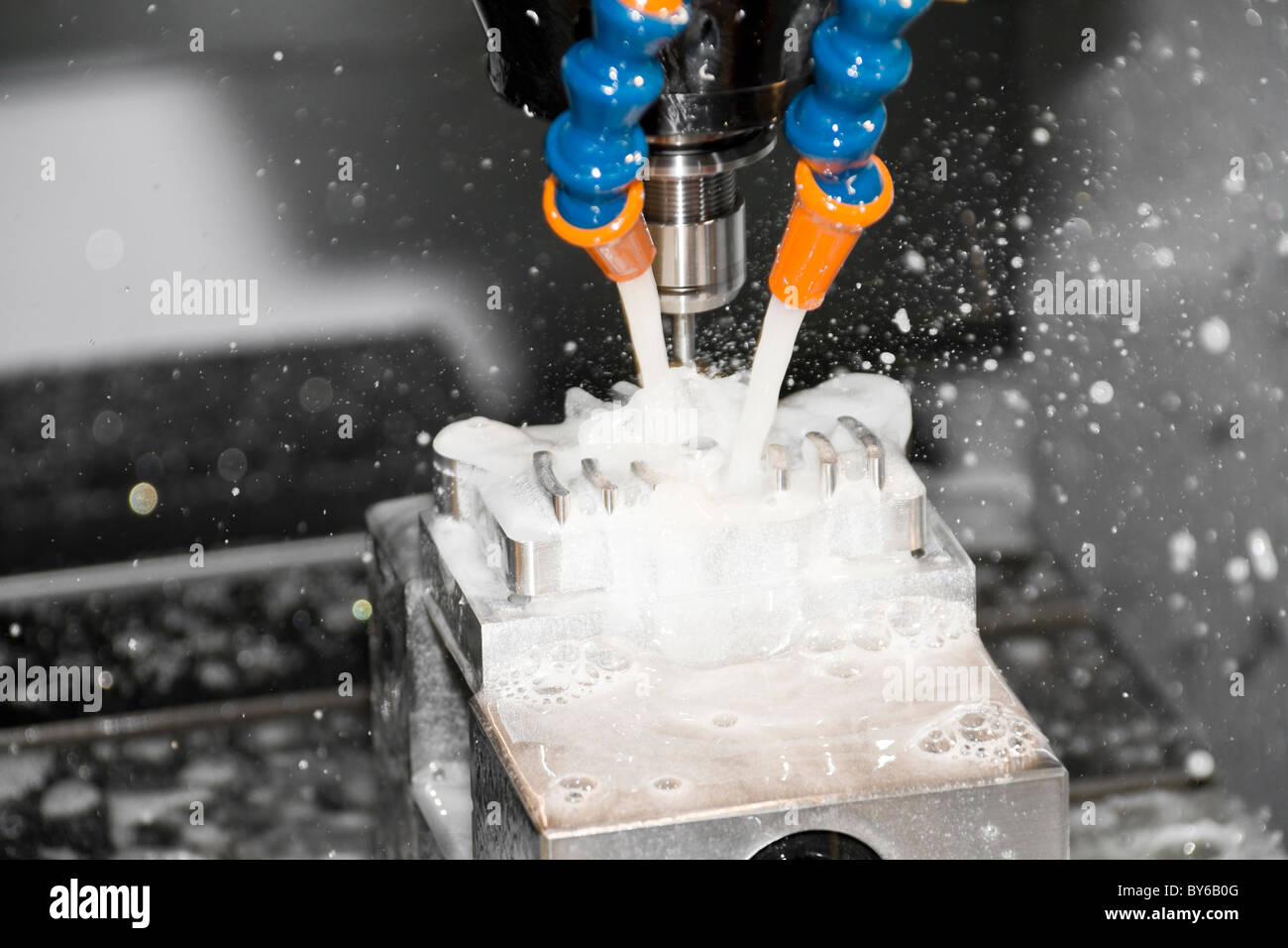 cnc machine tools in the work Stock Photo - Alamy