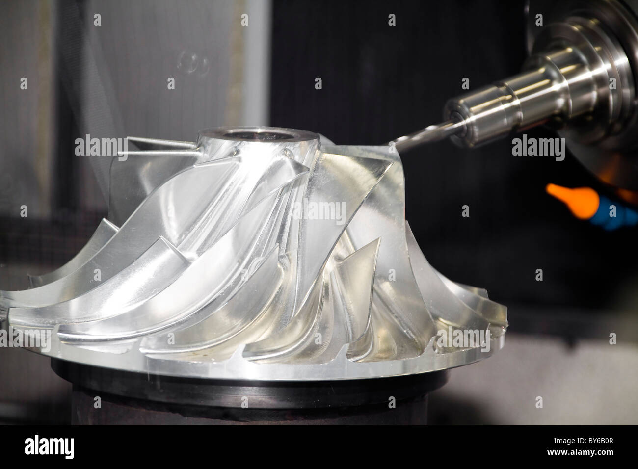 cnc machine tools in the work Stock Photo - Alamy