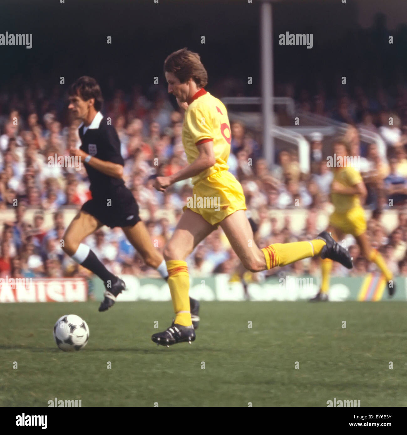 Historical archive image spectators players and referee in Liverpool ...