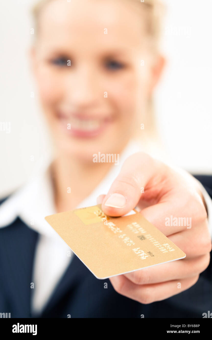 Mastercard credit card in hand hi-res stock photography and images - Alamy