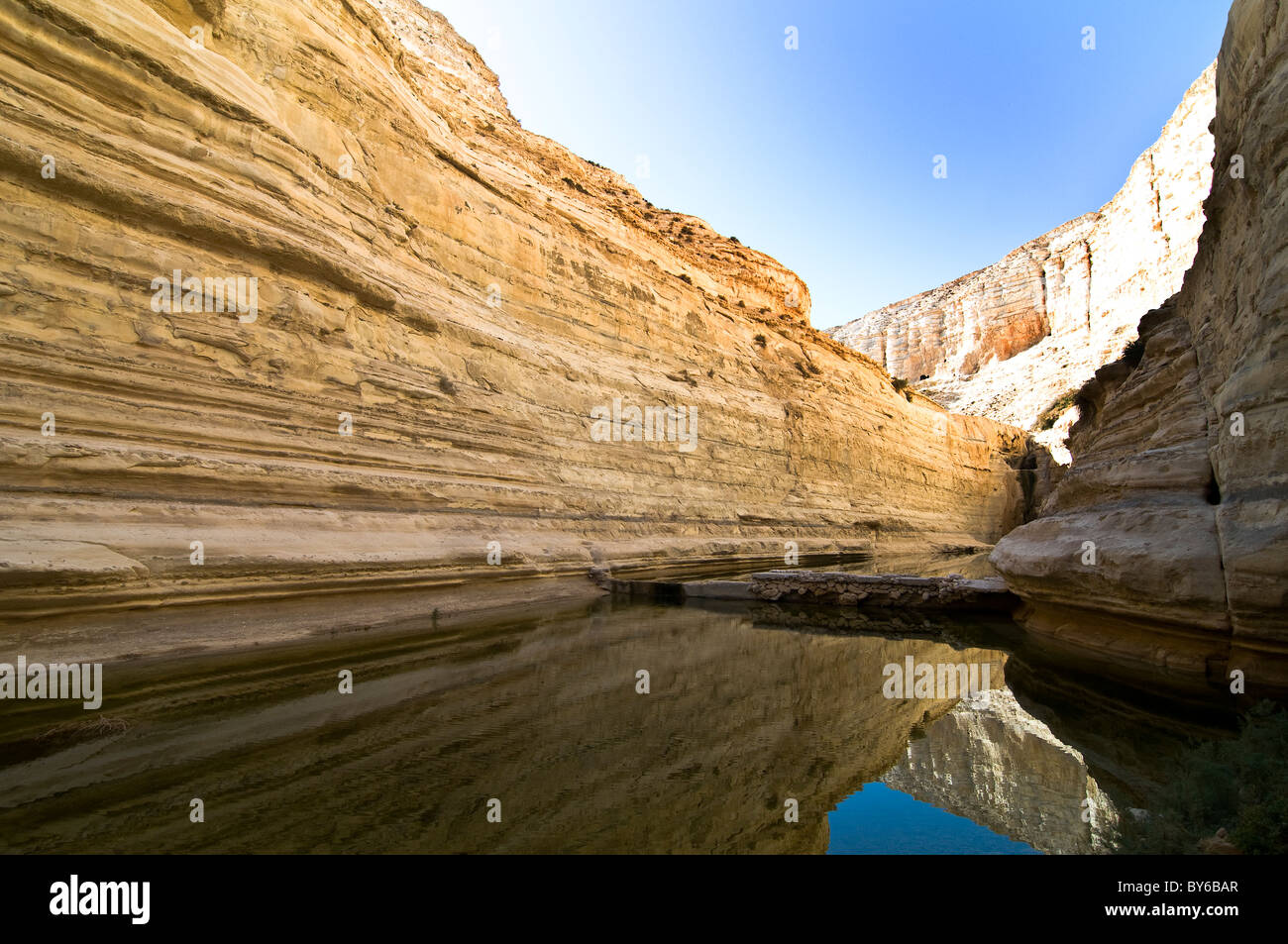 Beautiful landscapes at Ein Avdat national park in the Negev desert ...
