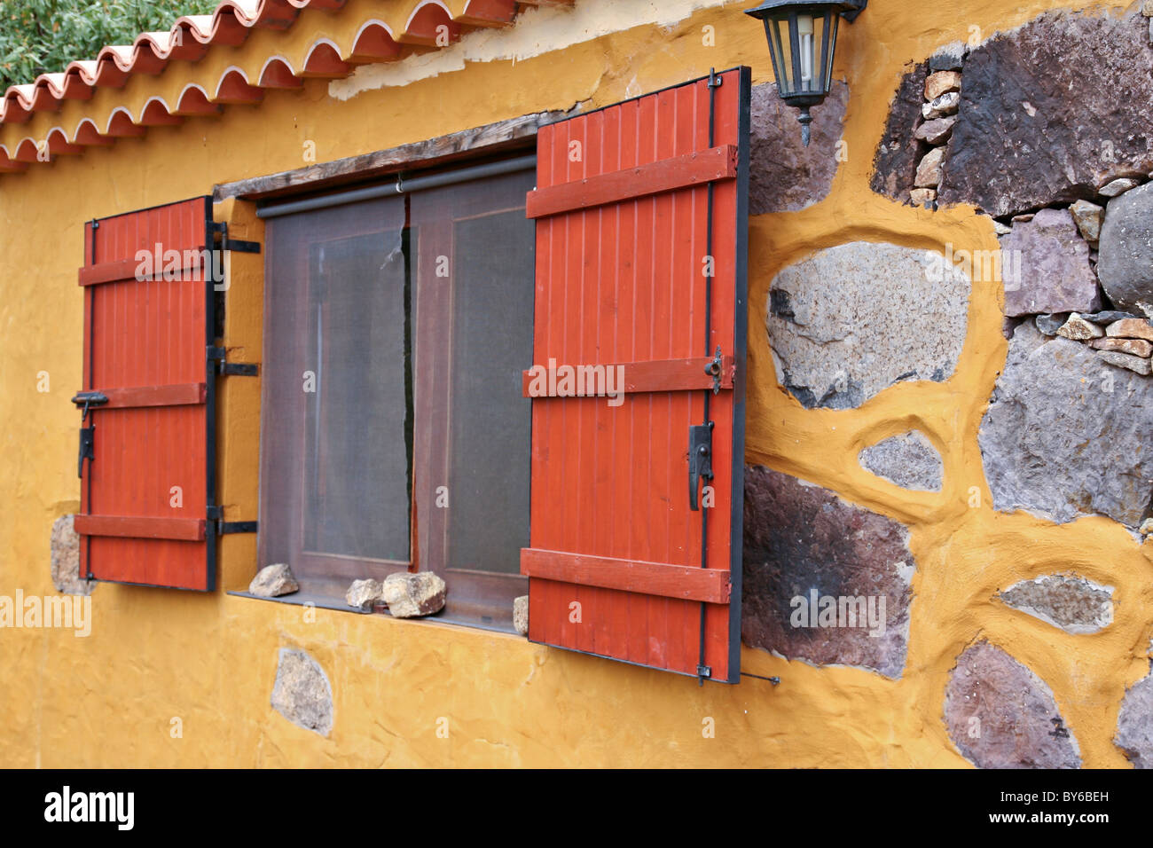 Rustic window in Spain Stock Photo - Alamy
