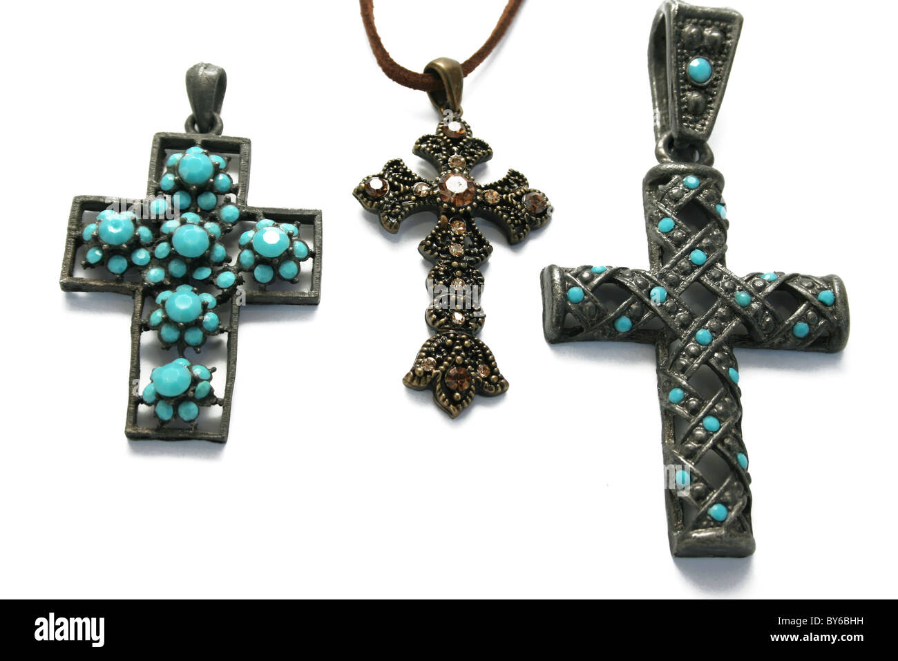 Three crosses isolated on white background Stock Photo - Alamy