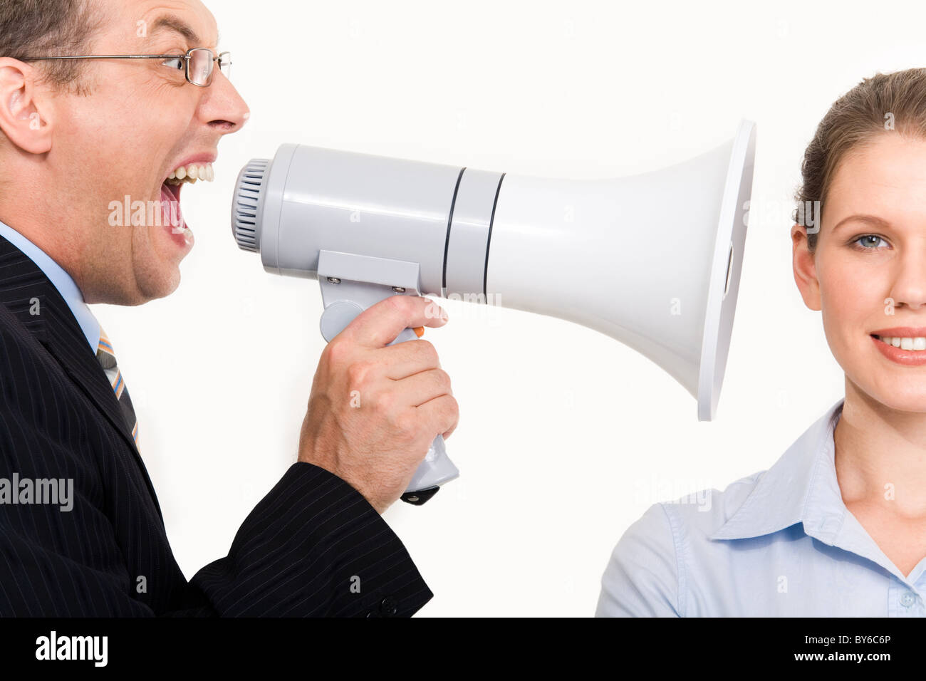 Ear megaphone hi-res stock photography and images - Alamy