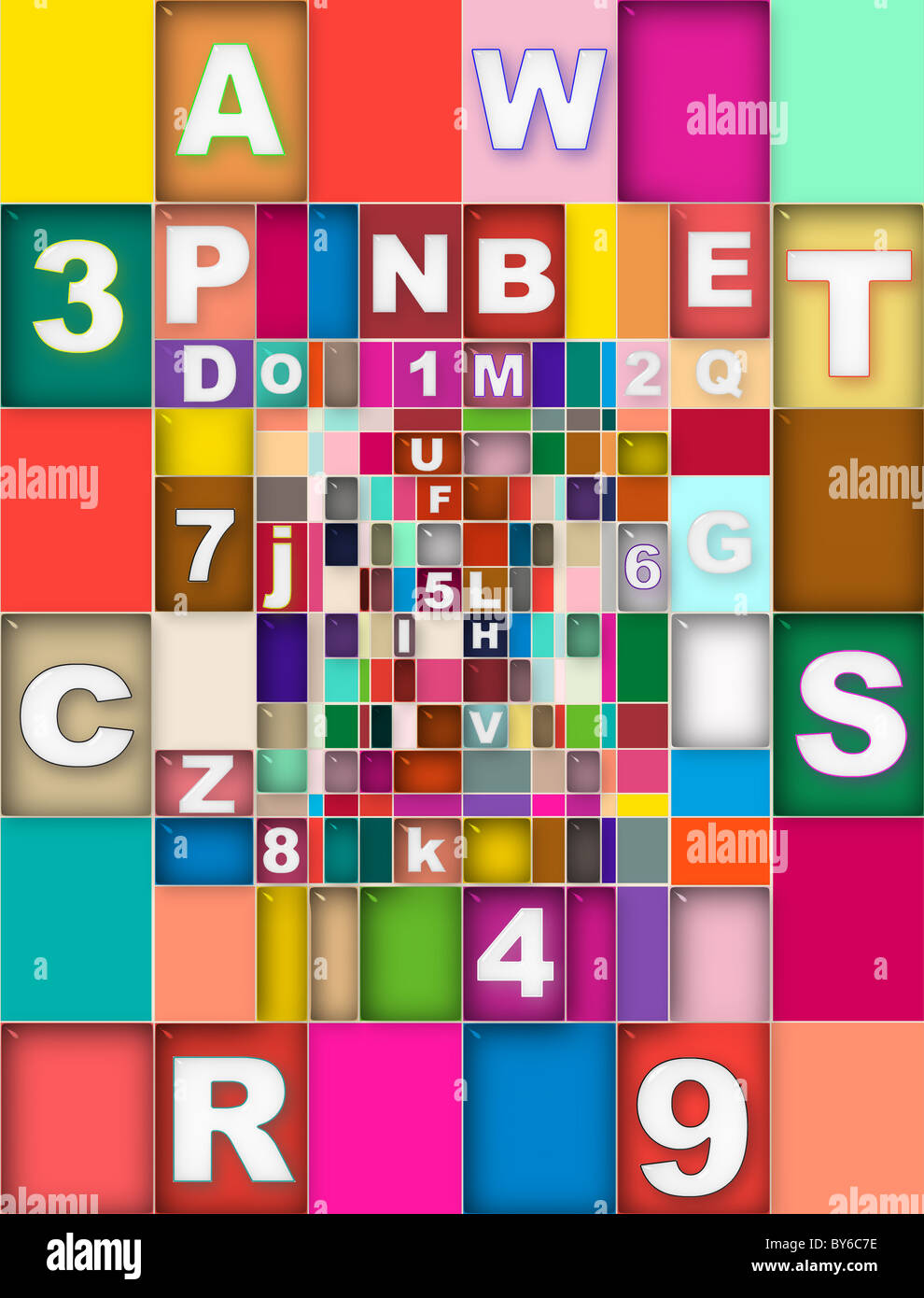 Letter color hi-res stock photography and images - Alamy