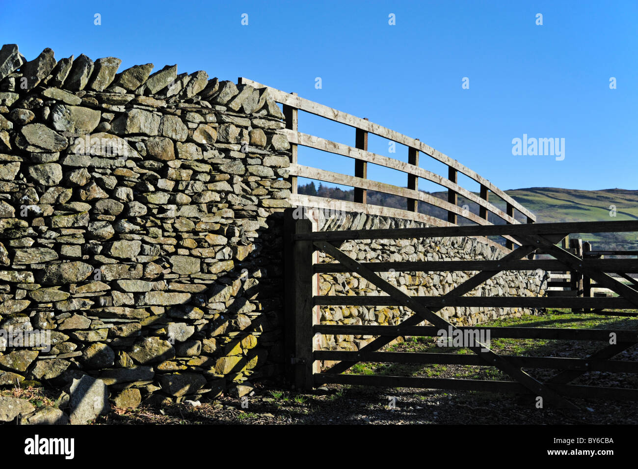 Dry Stone Wall Wooden Gate High Resolution Stock Photography and Images ...