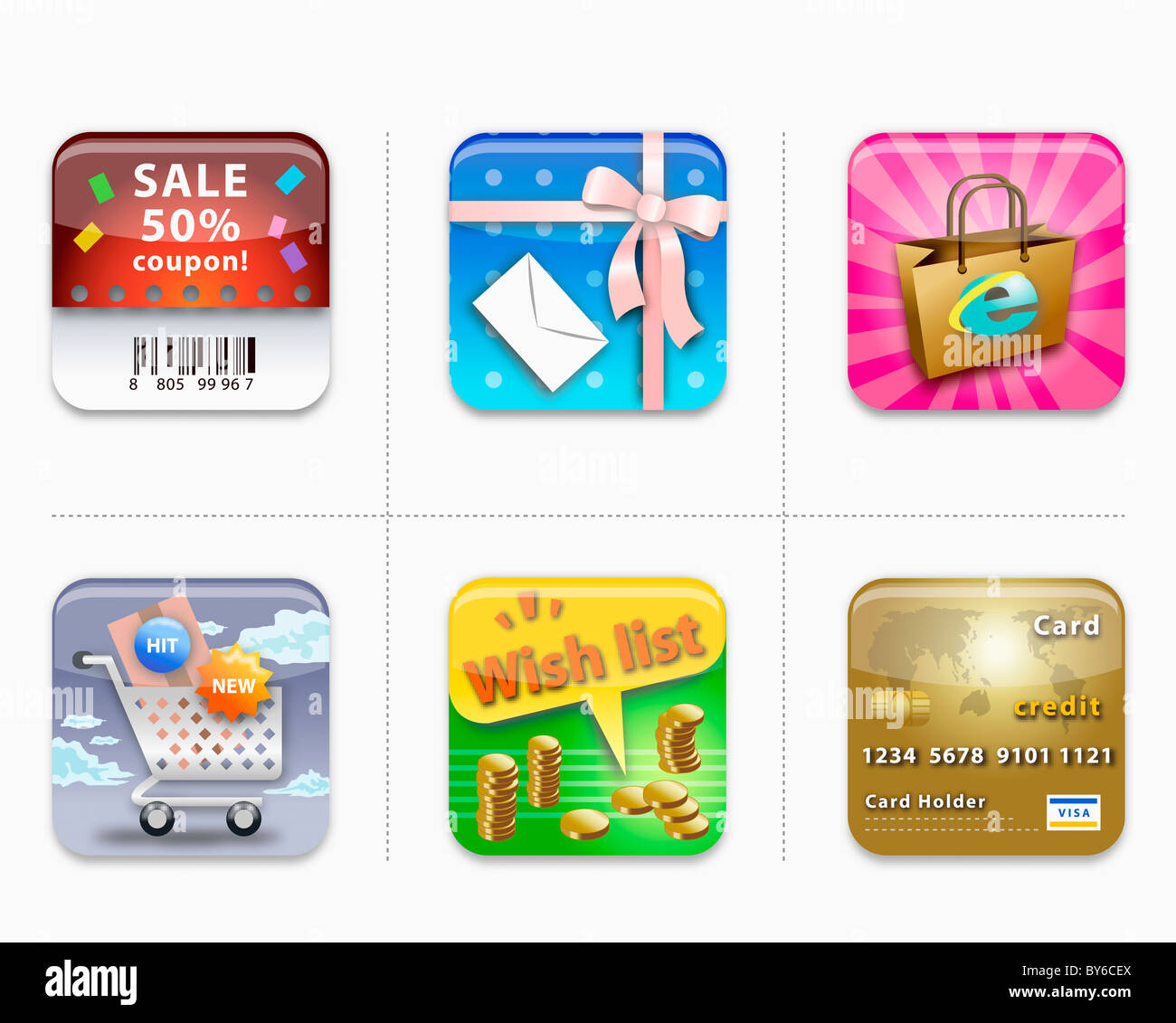 Shopping cart sale icon Cut Out Stock Images & Pictures - Alamy