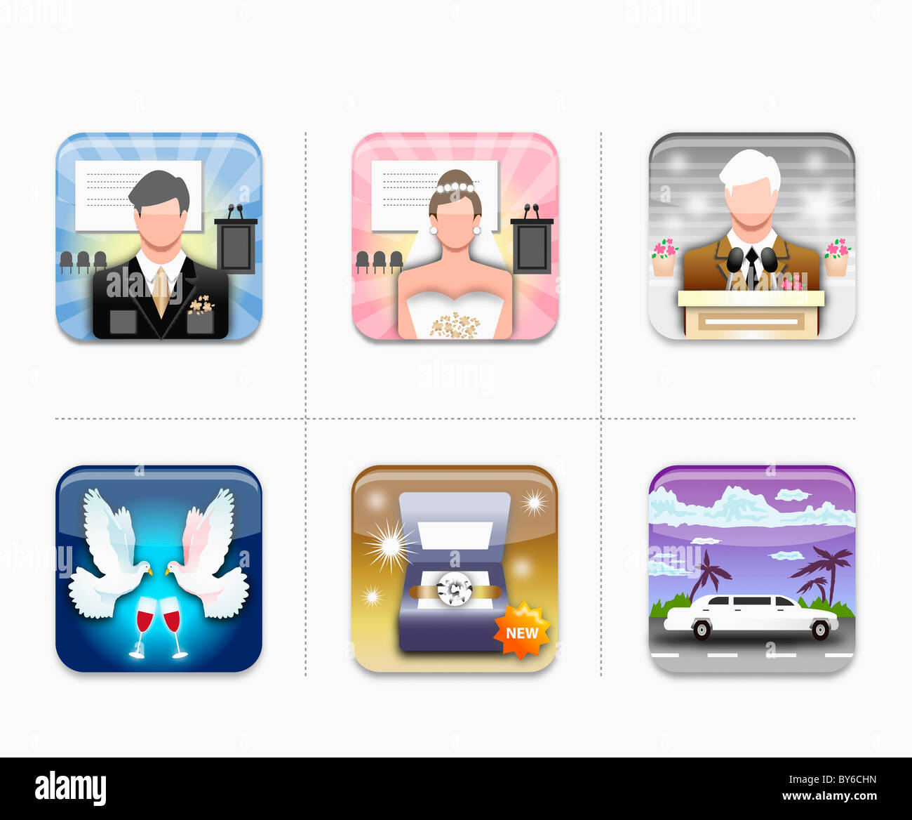 various types of icon Stock Photo - Alamy