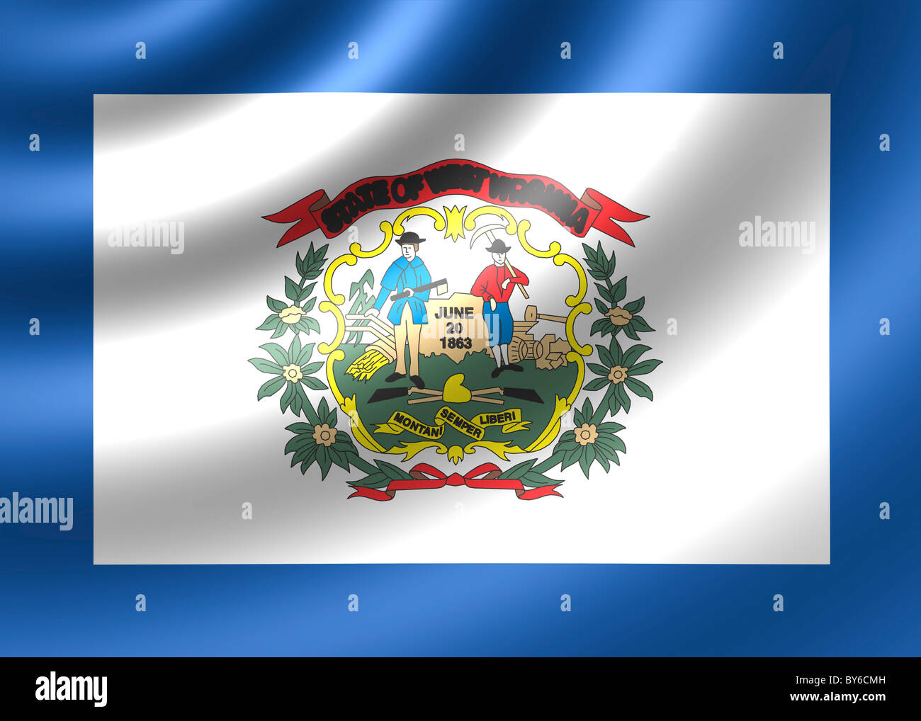 West virginia flag hi-res stock photography and images - Alamy