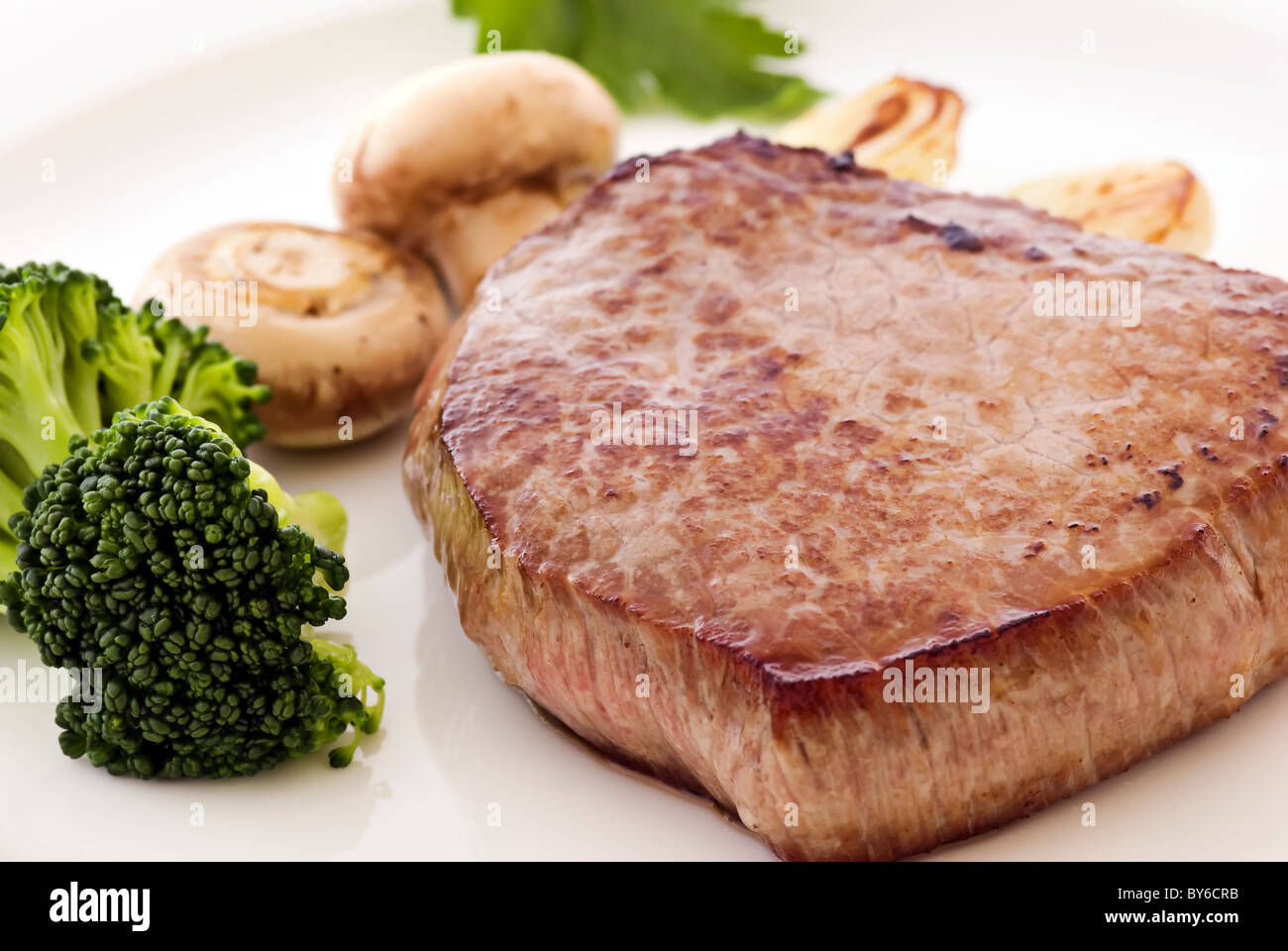 Steak with vegetable Stock Photo - Alamy