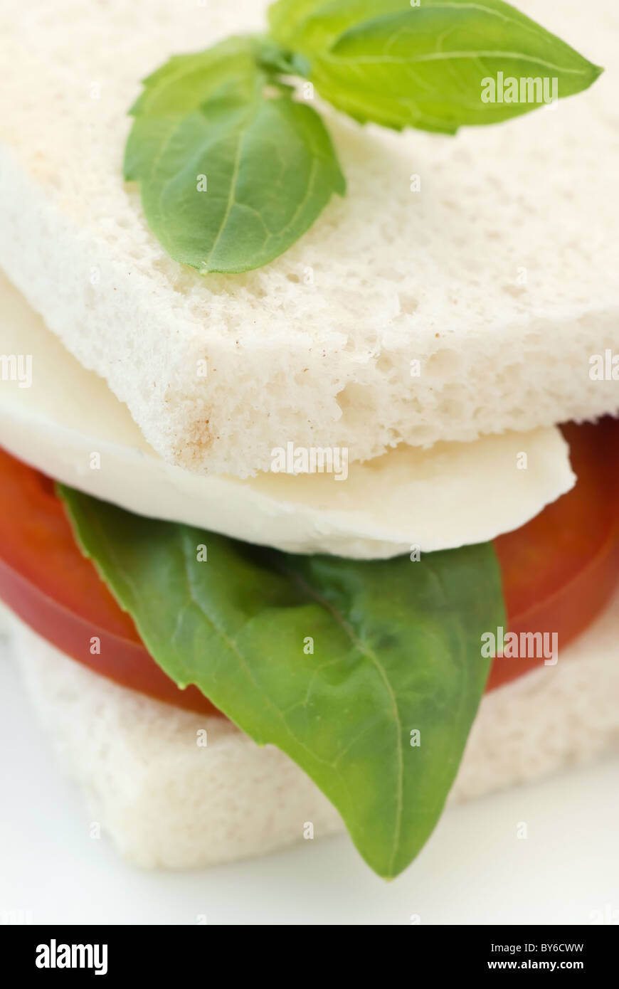 Tomato Mozzarella sandwich Stock Photo - Alamy