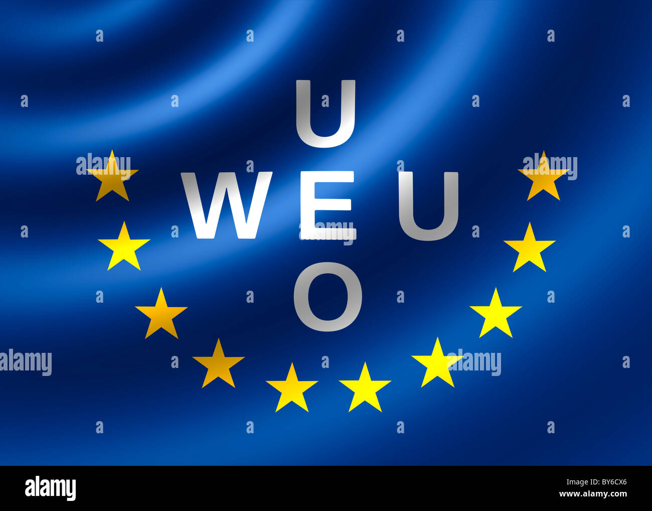 Western European Union flag Stock Photo - Alamy