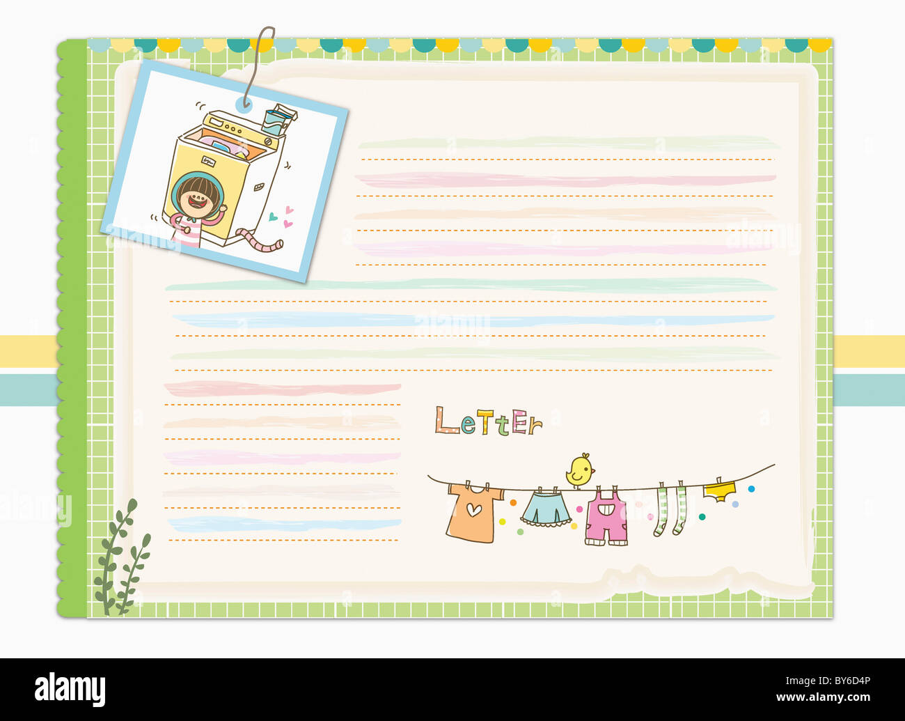 letter in illustration Stock Photo - Alamy