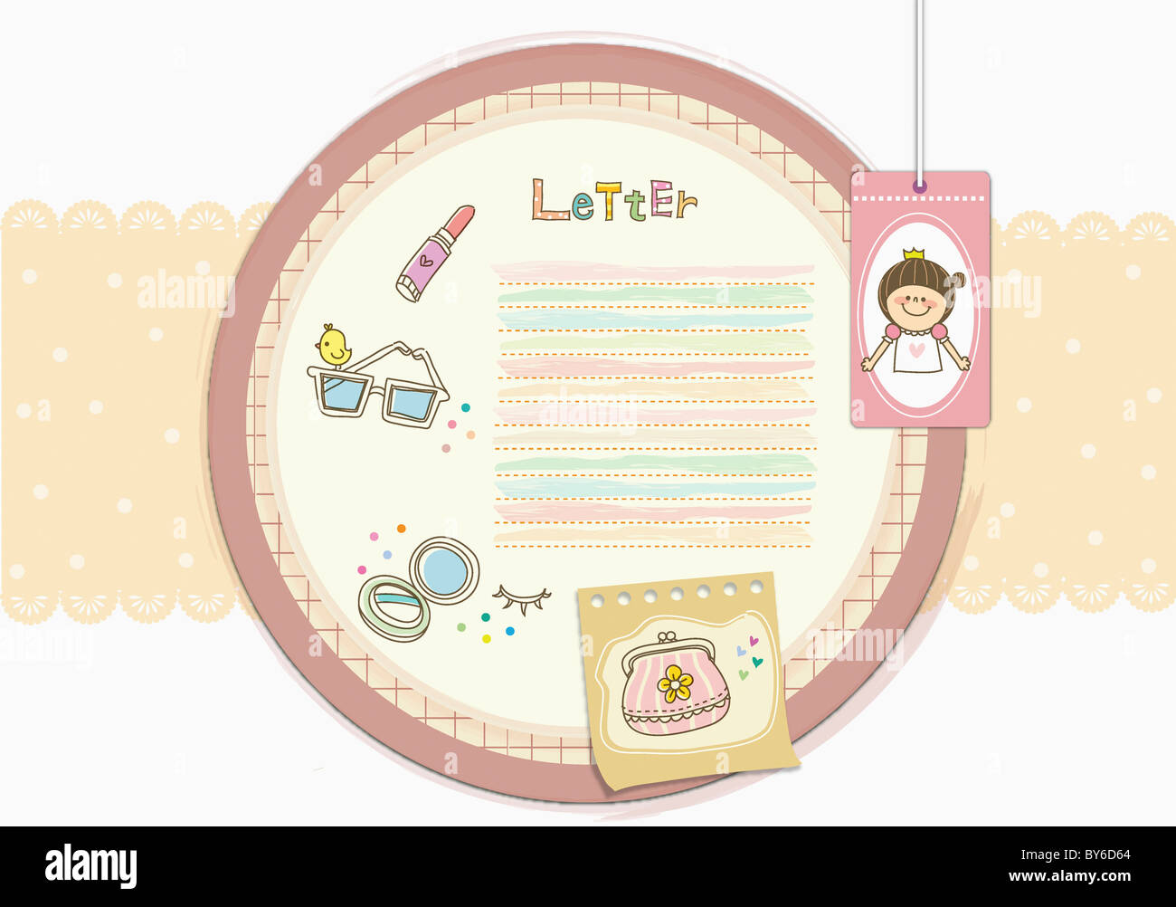 letter in illustration Stock Photo - Alamy