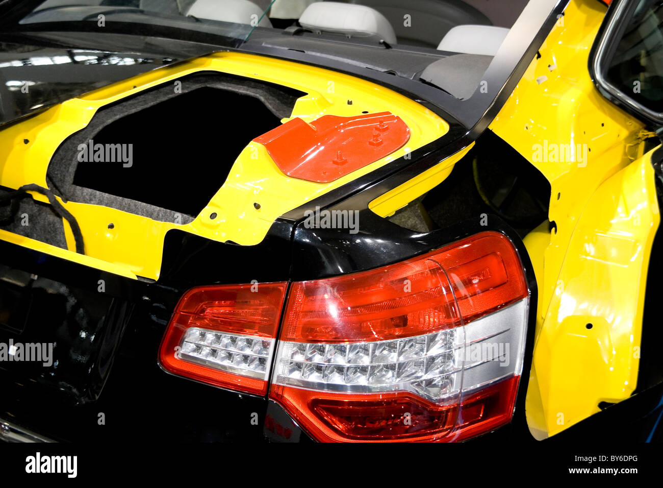 cut section of car body safety bumper Stock Photo - Alamy