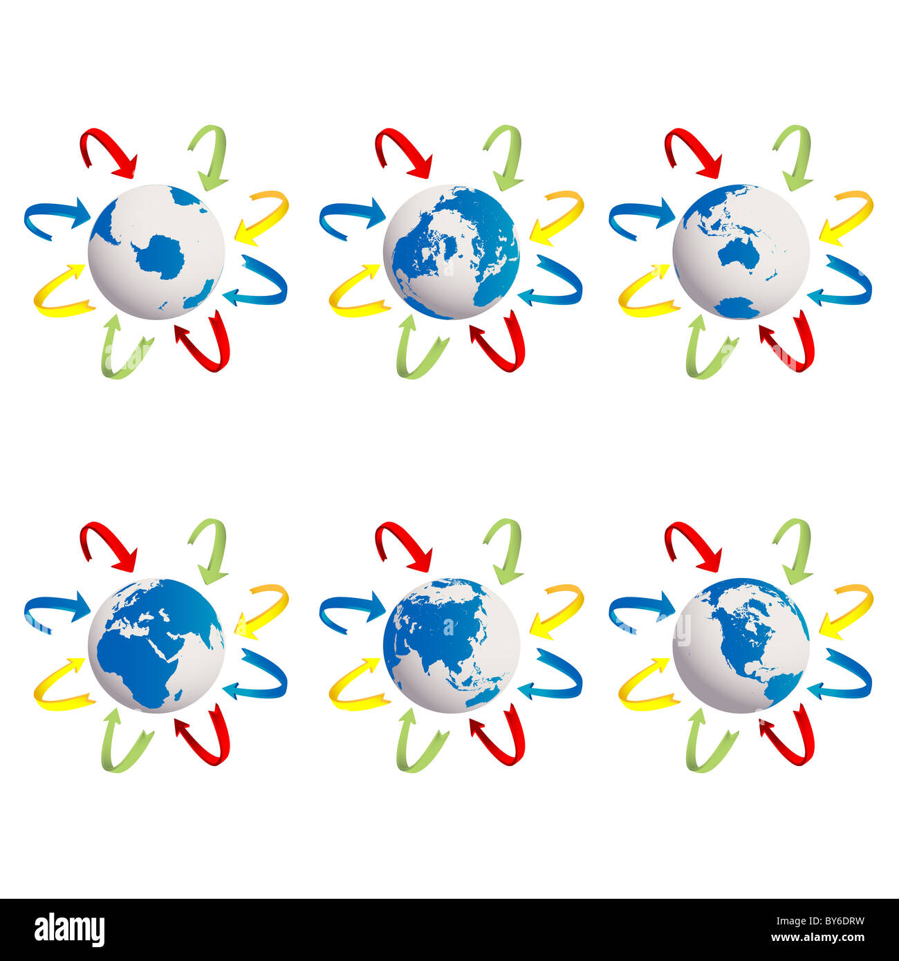 Globes icons hi-res stock photography and images - Alamy