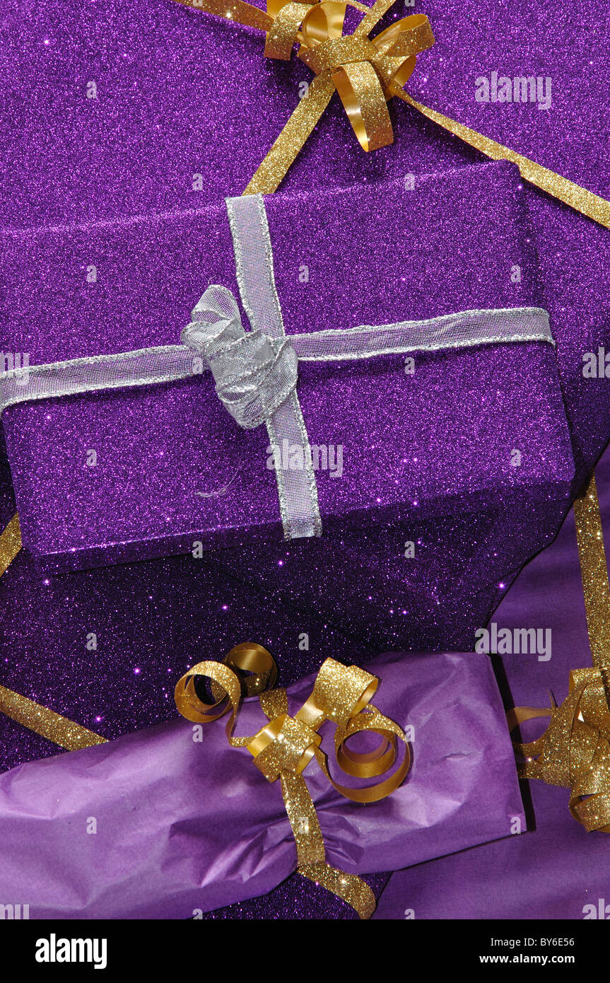 Purple Wrapped Present