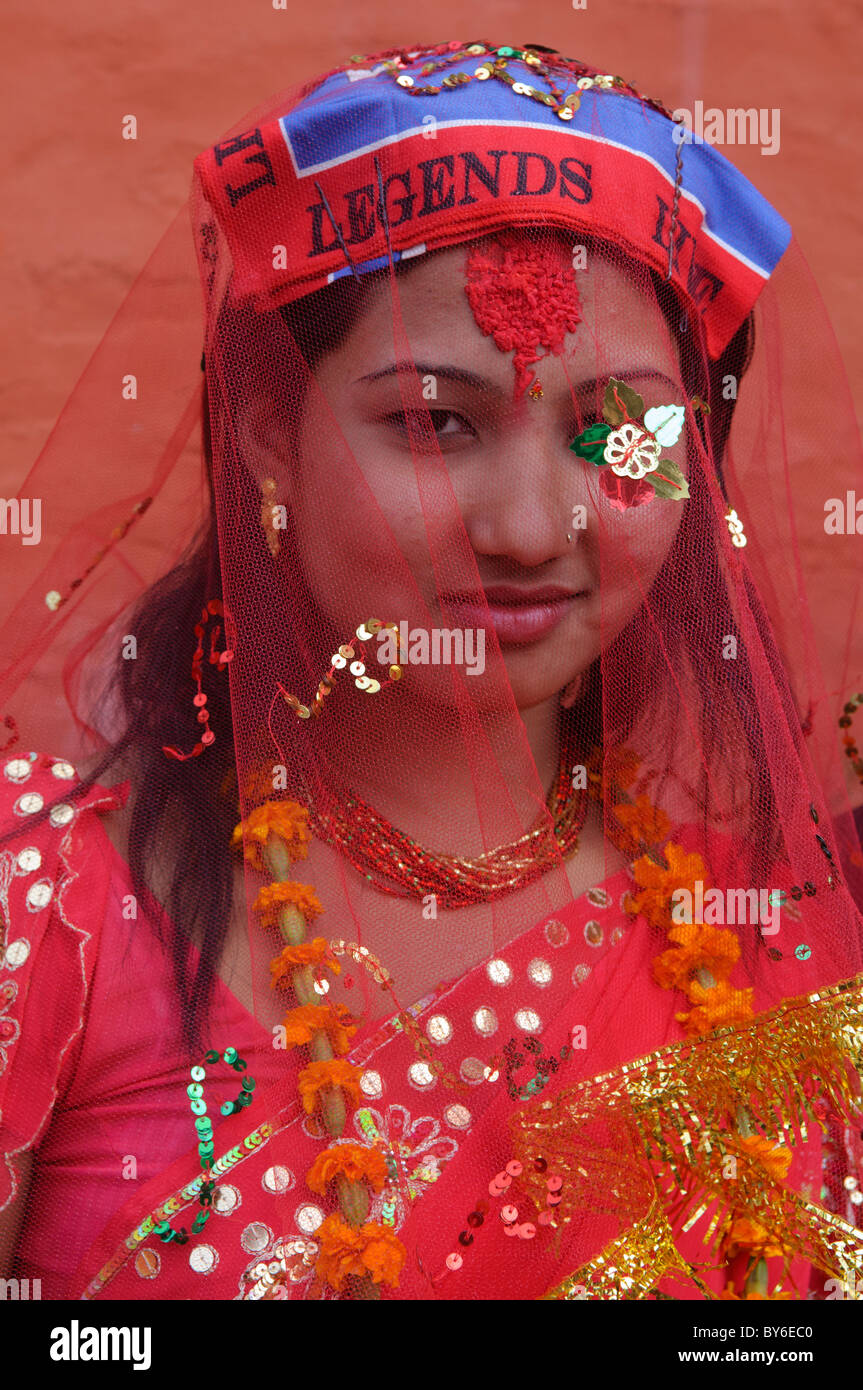 Nepali bride hi-res stock photography and images - Alamy