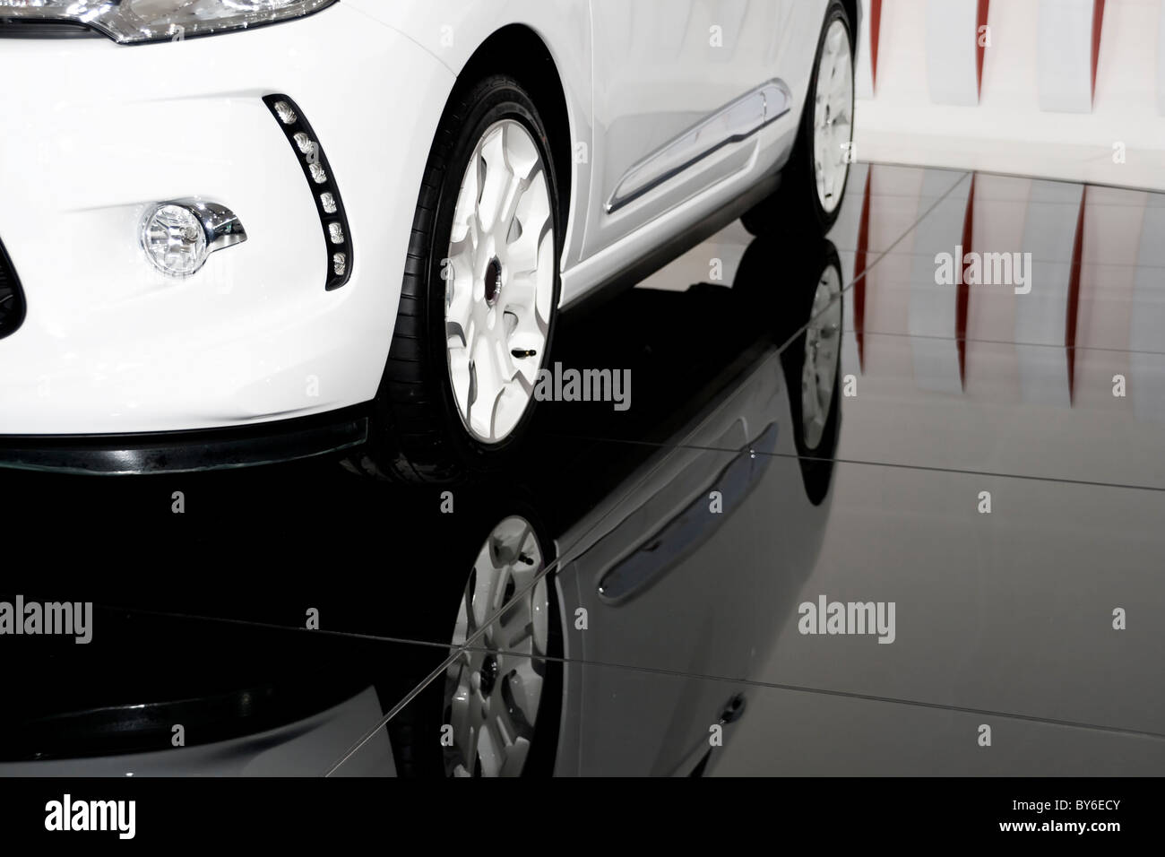 Car and its reflection Stock Photo - Alamy