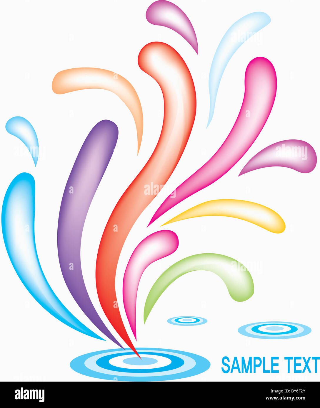 drop shaped illustration background Stock Photo - Alamy