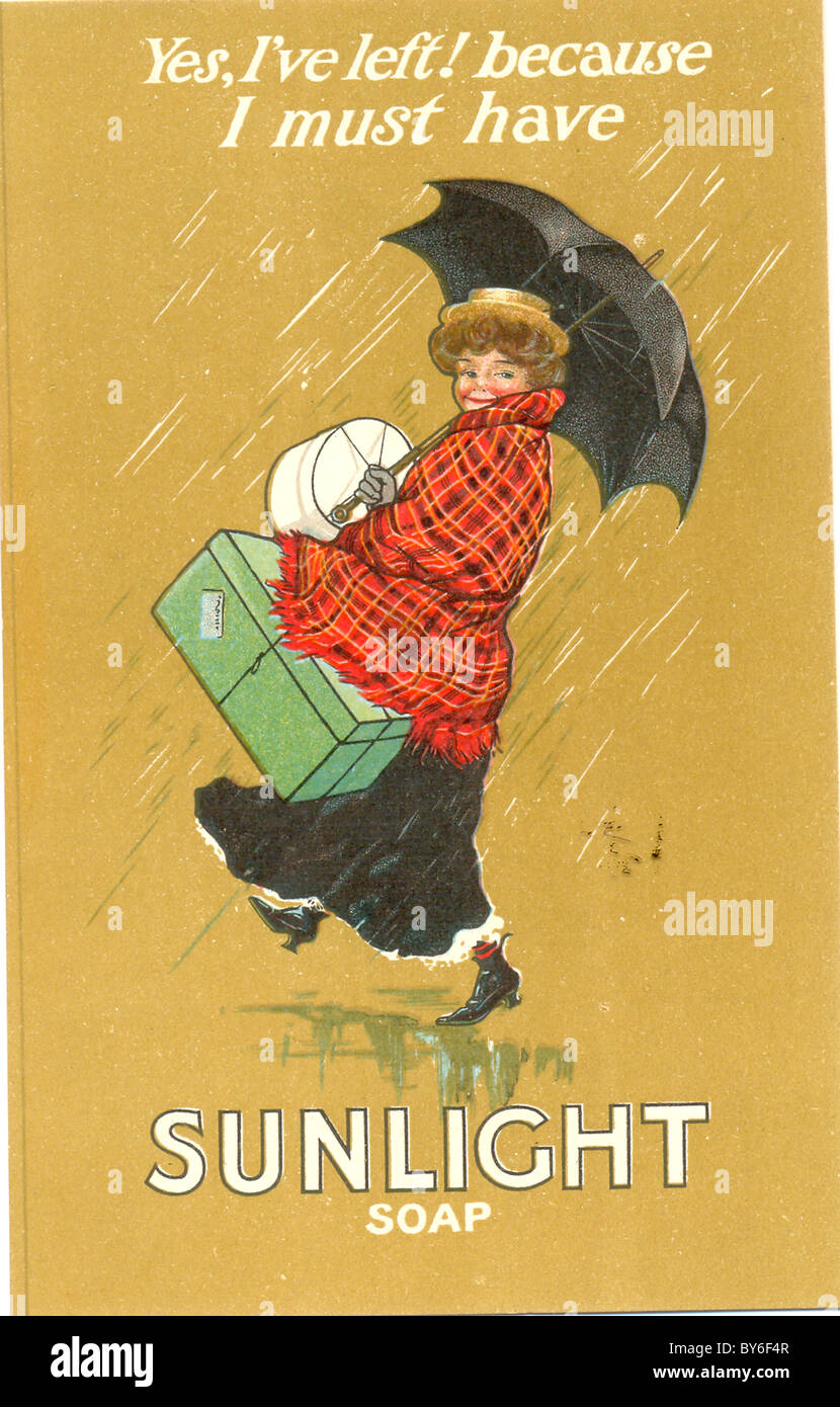 Sunlight soap advert hi-res stock photography and images - Alamy