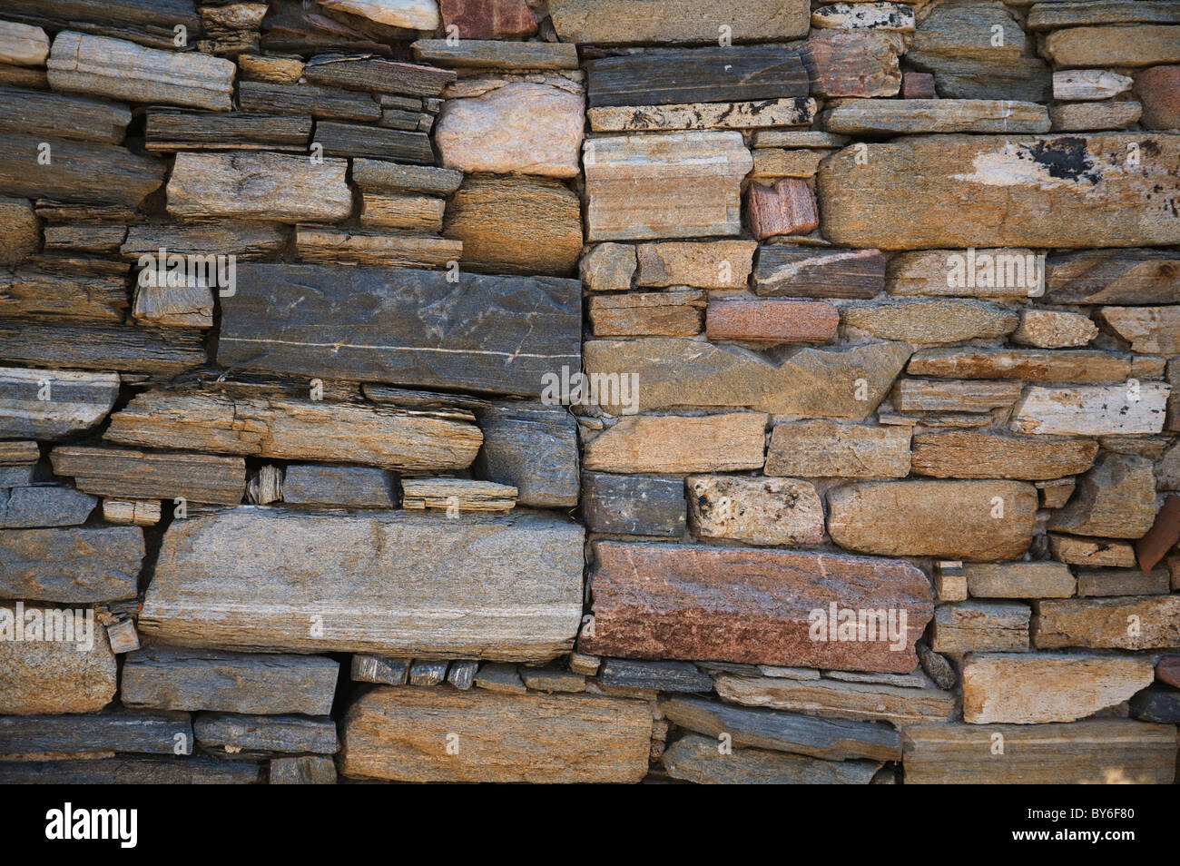 Delos,Mykonos,Greece,detail stone wall Stock Photo - Alamy