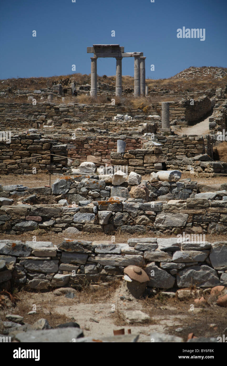 Delos temple hi-res stock photography and images - Alamy