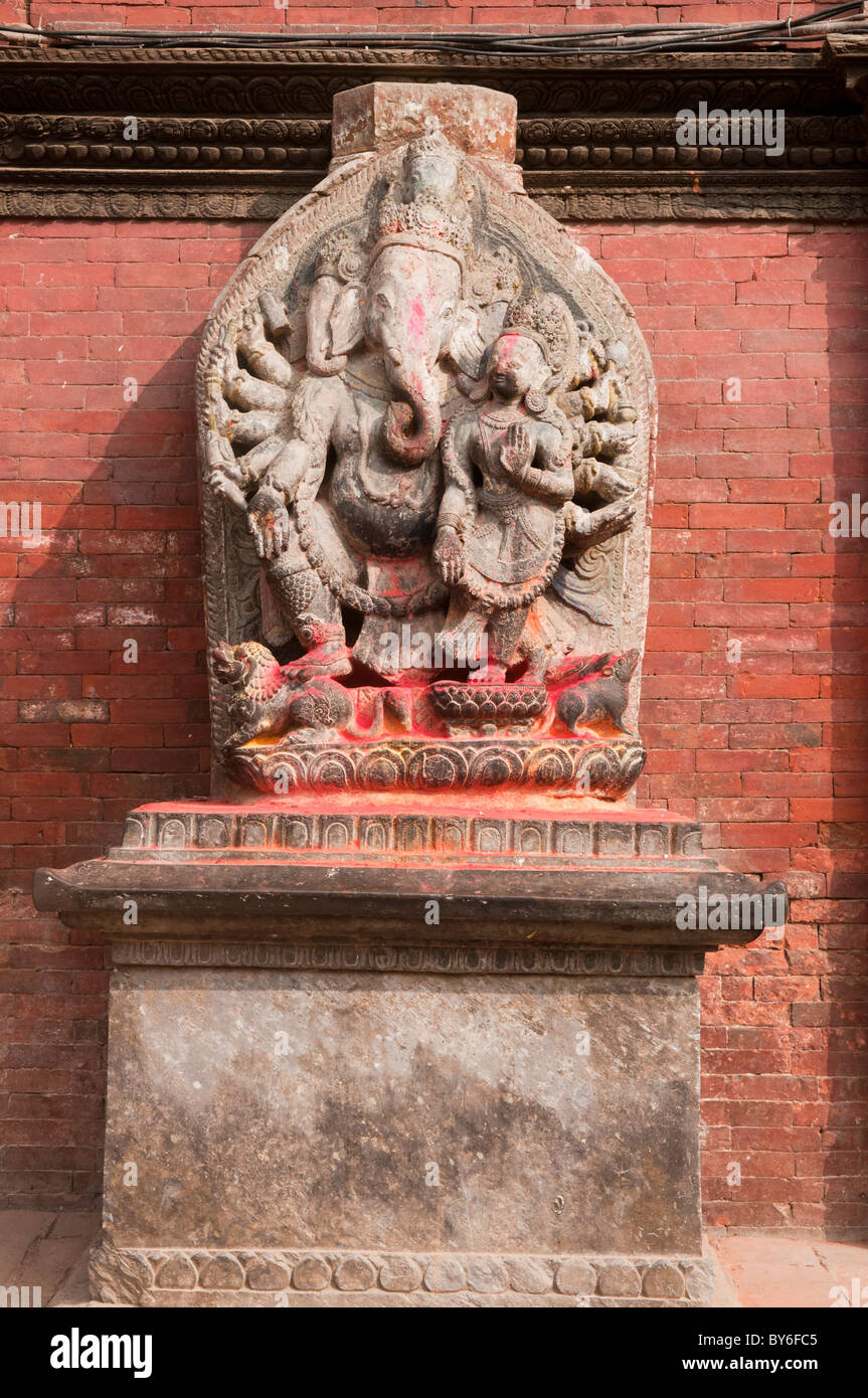 Ganesh shrine in ancient Patan, near Kathmandu, Nepal Stock Photo - Alamy
