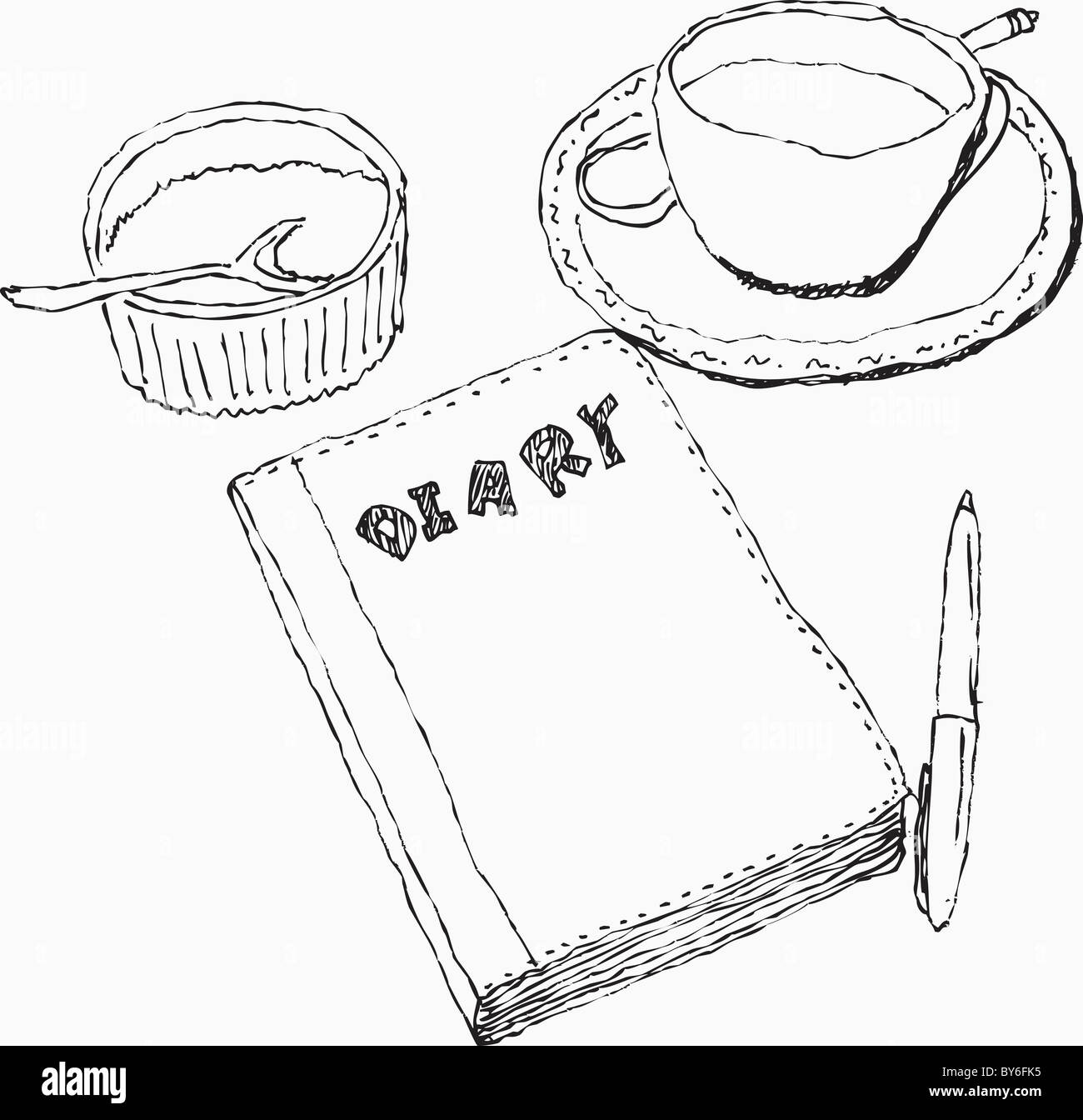 Diary painting hi-res stock photography and images - Alamy