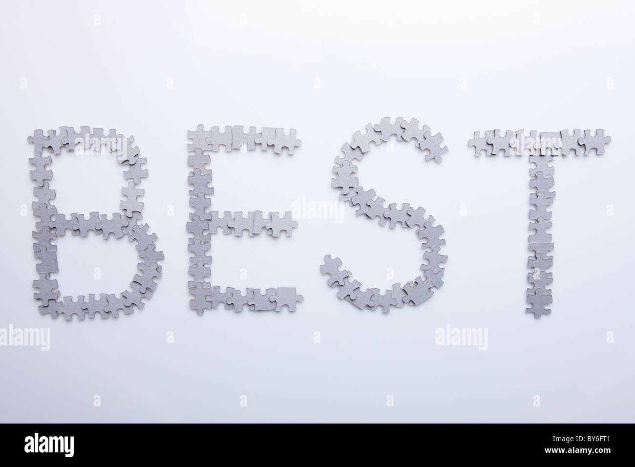 BEST words made by puzzle pieces Stock Photo - Alamy