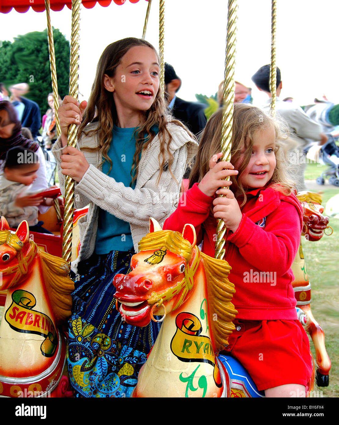 Children at the fair Stock Photo - Alamy