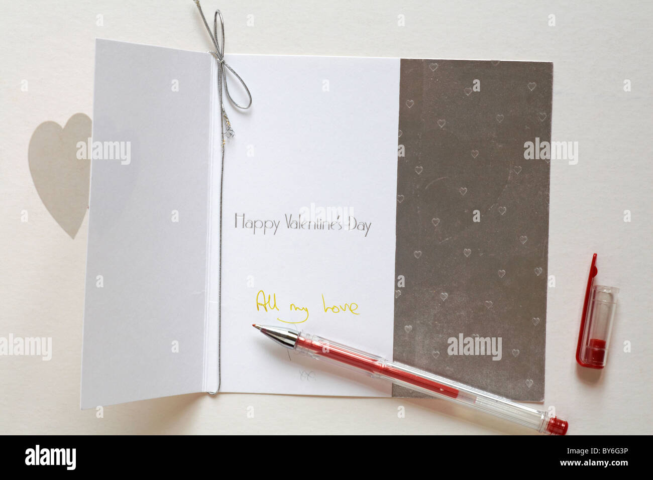 Card writing hi-res stock photography and images - Alamy
