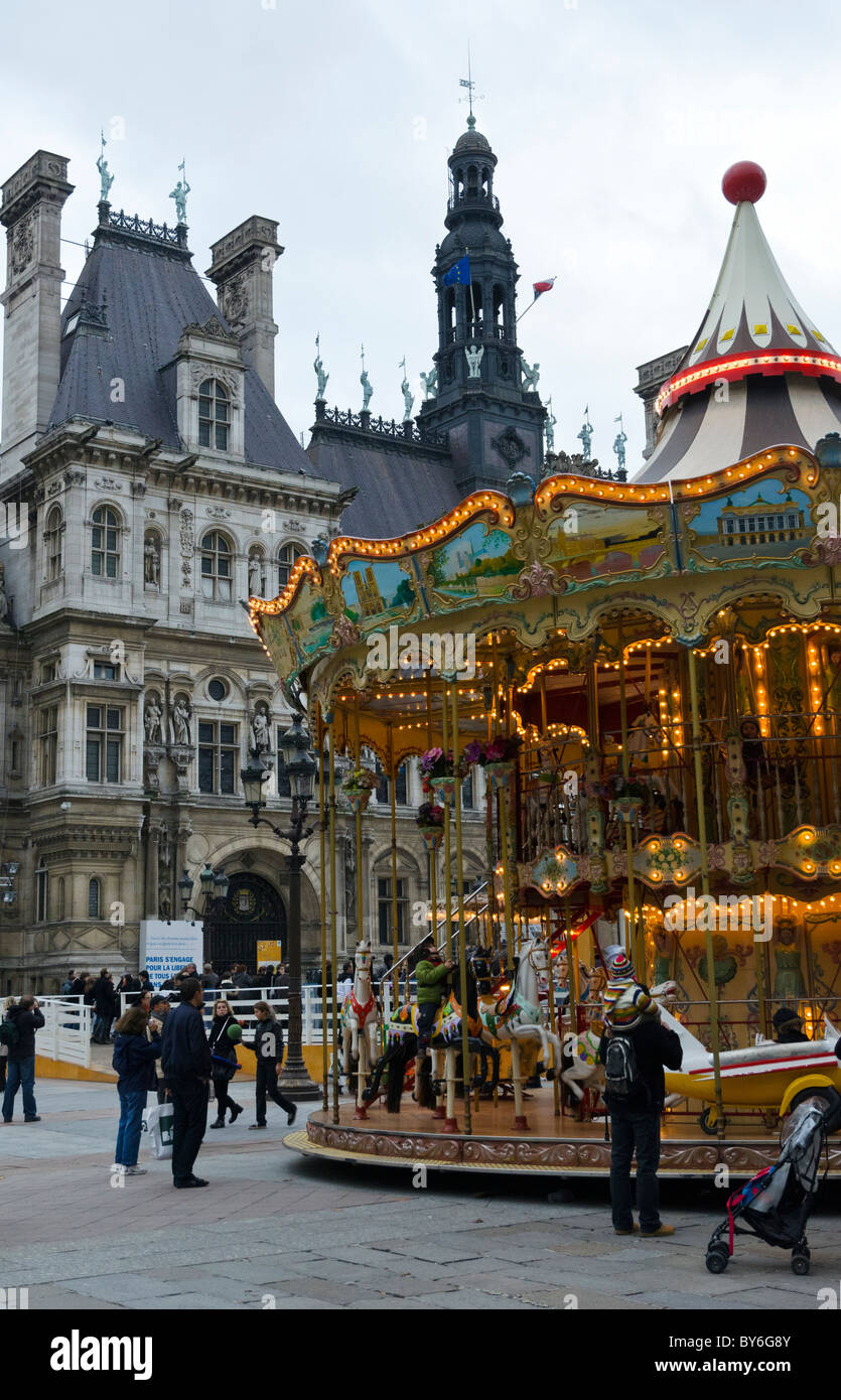 Carousel Funfair Paris High Resolution Stock Photography and Images - Alamy