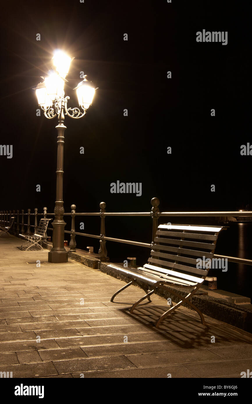 Street Lamp Post At Night