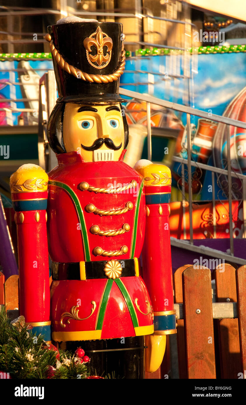 Red toy soldier with yellow face Stock Photo - Alamy