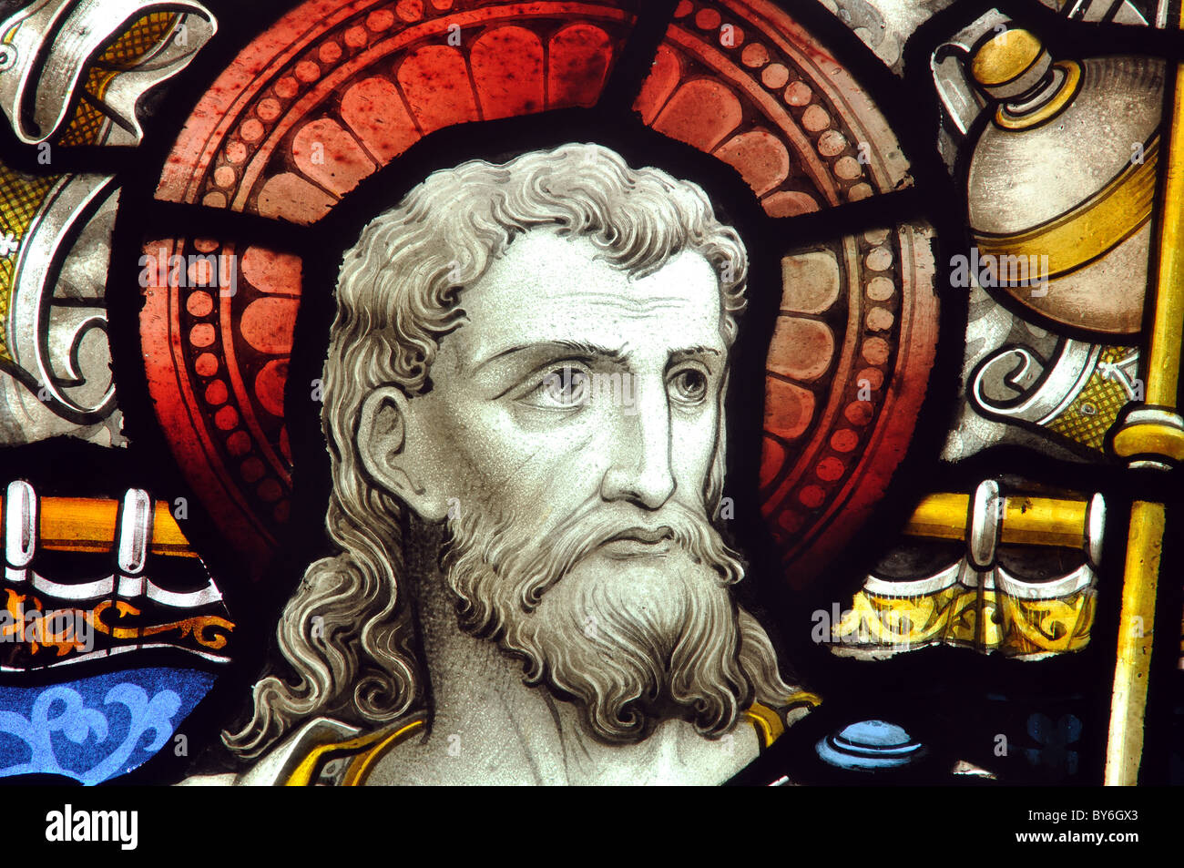 Saints window detail leicestershire hi-res stock photography and images ...