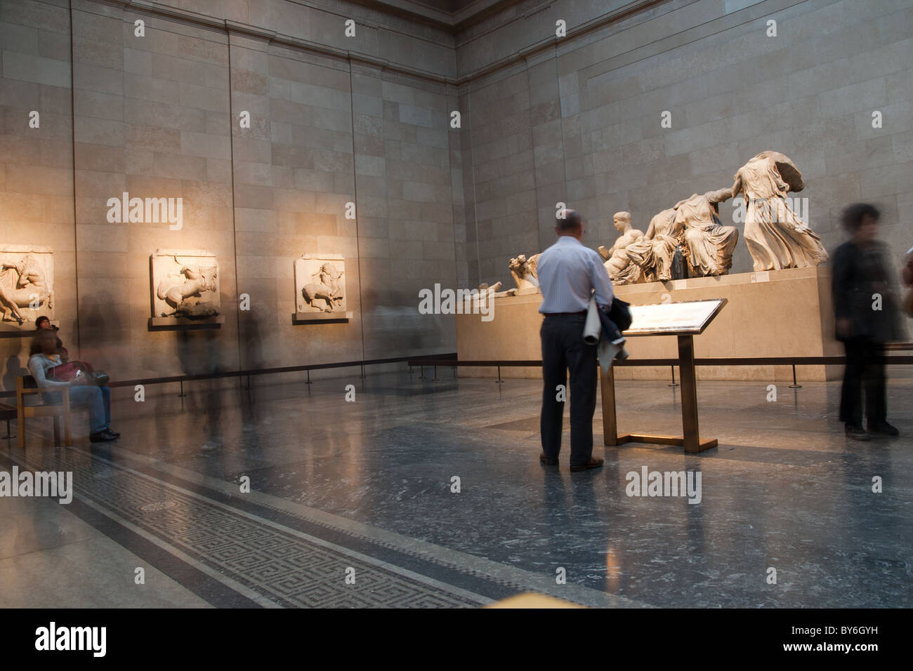 British museum, Parthenon Section, London Stock Photo - Alamy