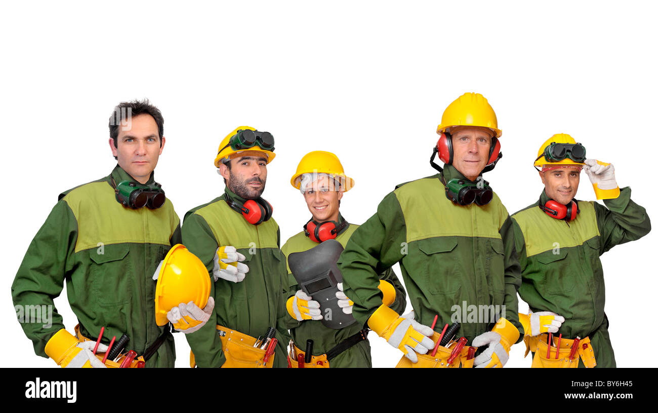 Workers team isolated in hi-res stock photography and images - Alamy