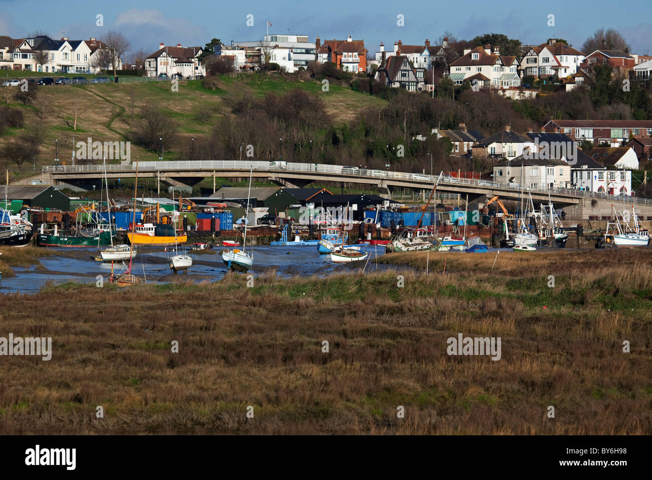 Two Tree Island Marina Stock Photo - Alamy