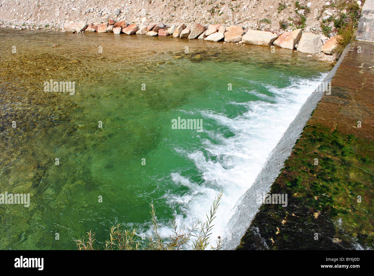 artificial waterfall water Stock Photo - Alamy