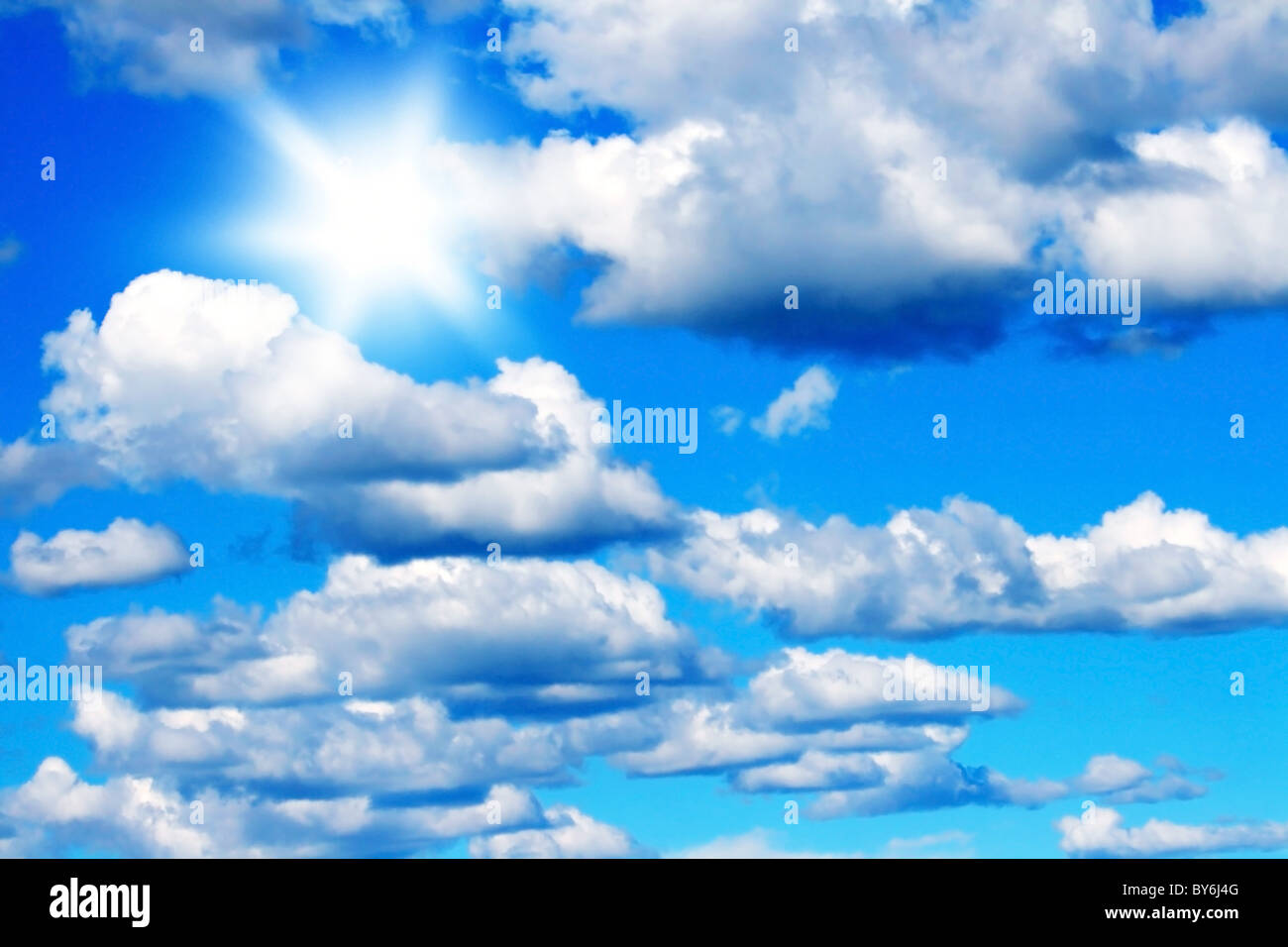 Summer sunshine with clouds hi-res stock photography and images - Alamy