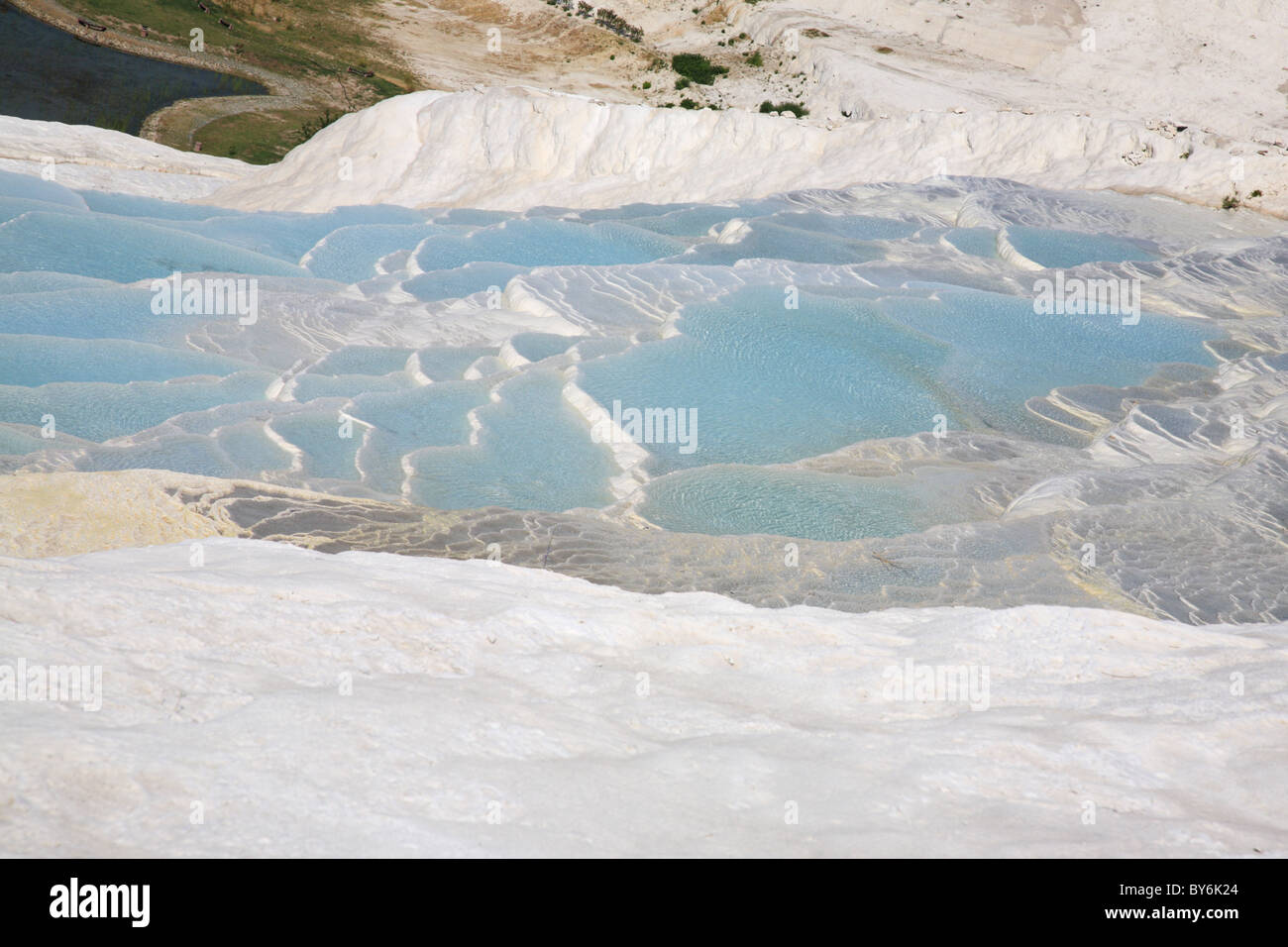 Azure pools of water Pumakkale, Turkey Stock Photo - Alamy