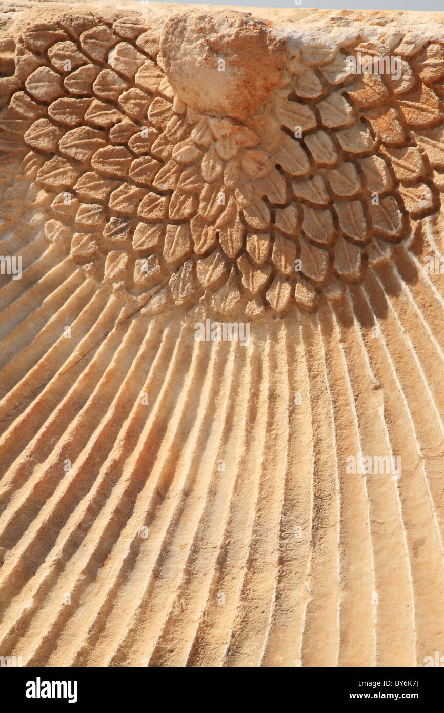 Close up of the Phoenix carving Hierapolis, Turkey Stock Photo - Alamy