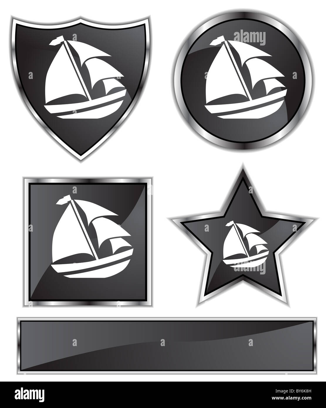 A set of boat icons Stock Photo - Alamy