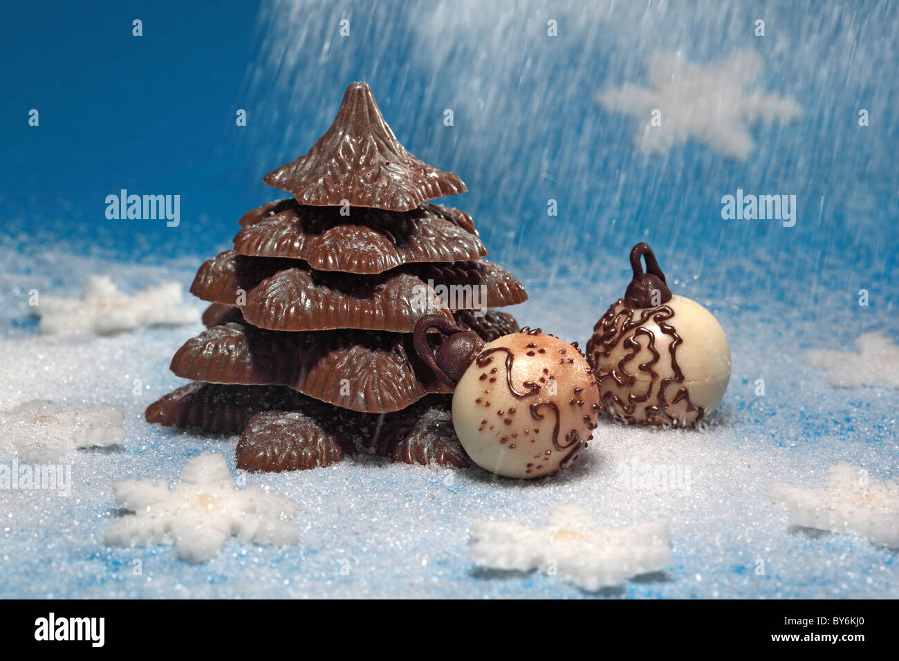Christmas tree chocolate Stock Photo - Alamy