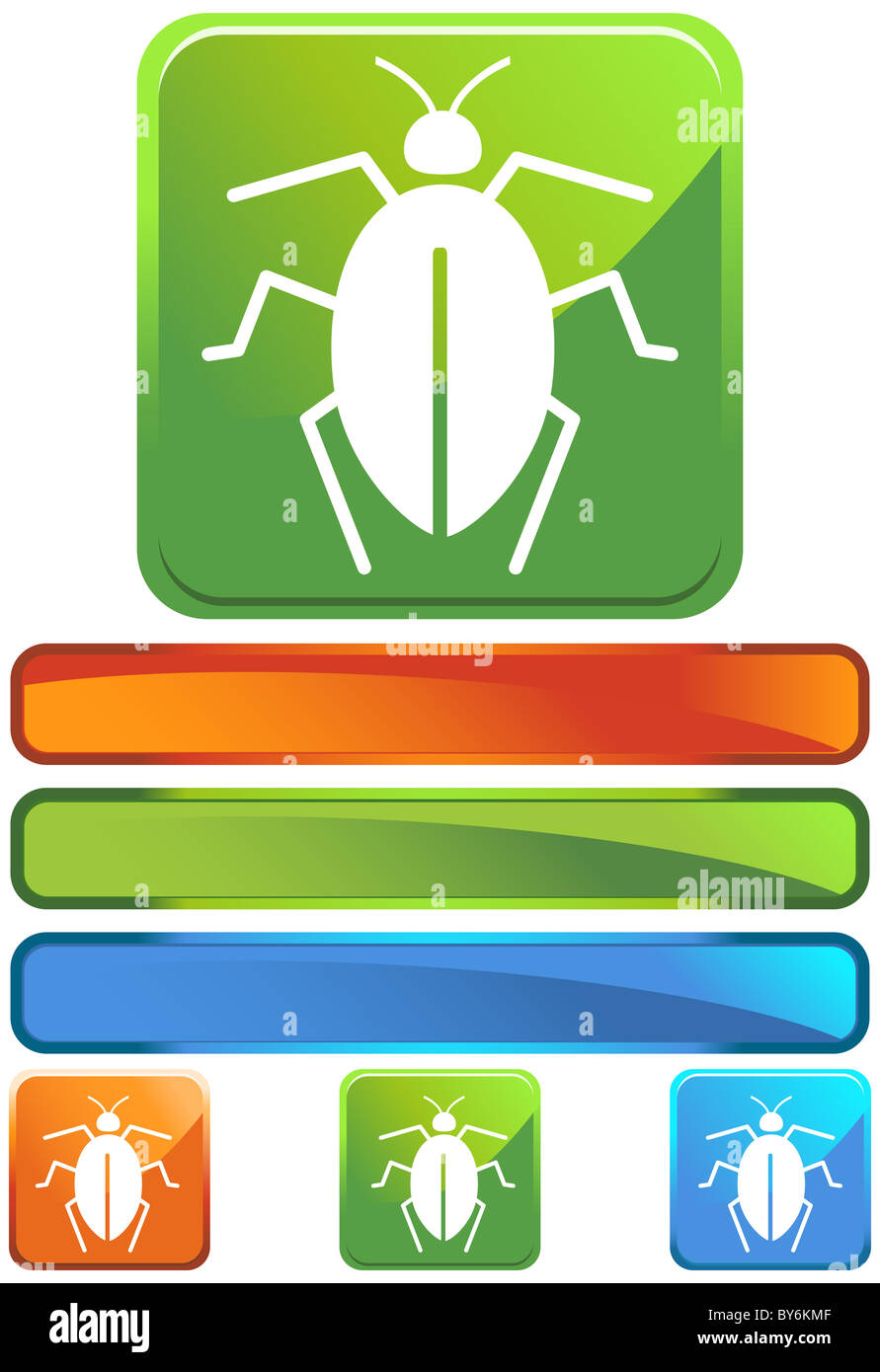 A set of bug icons Stock Photo - Alamy