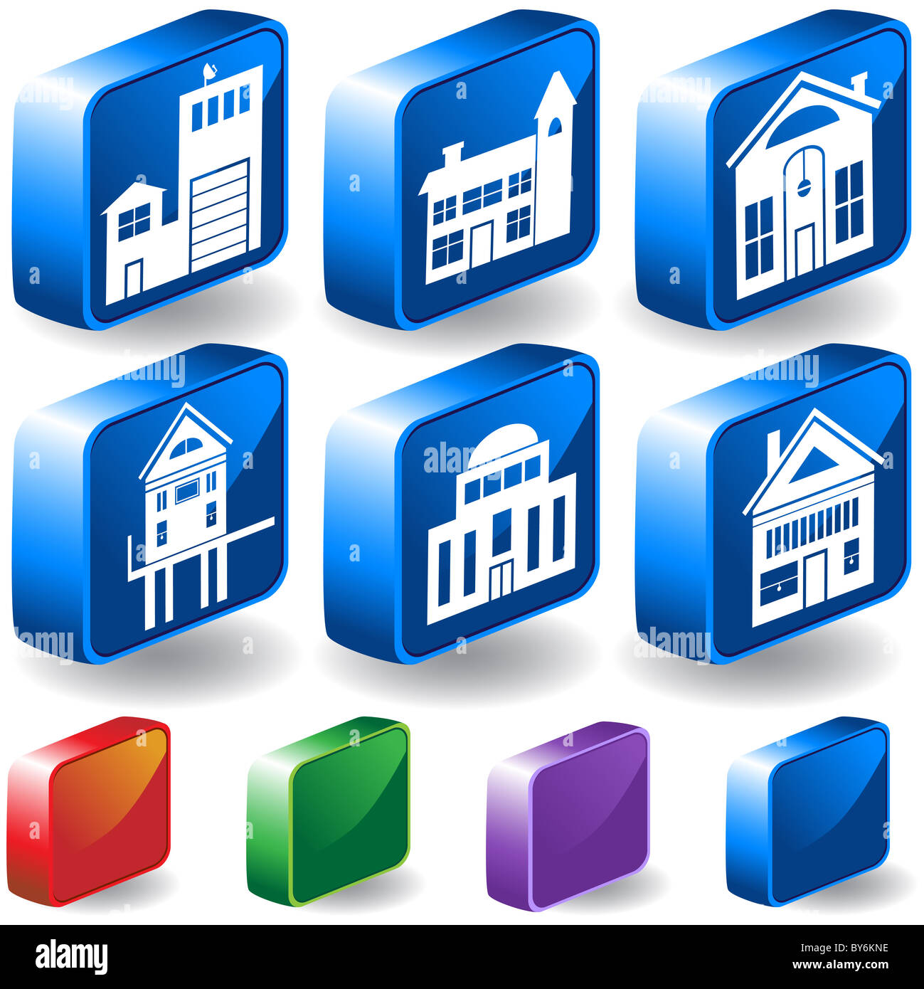 Buttons with houses hi-res stock photography and images - Alamy