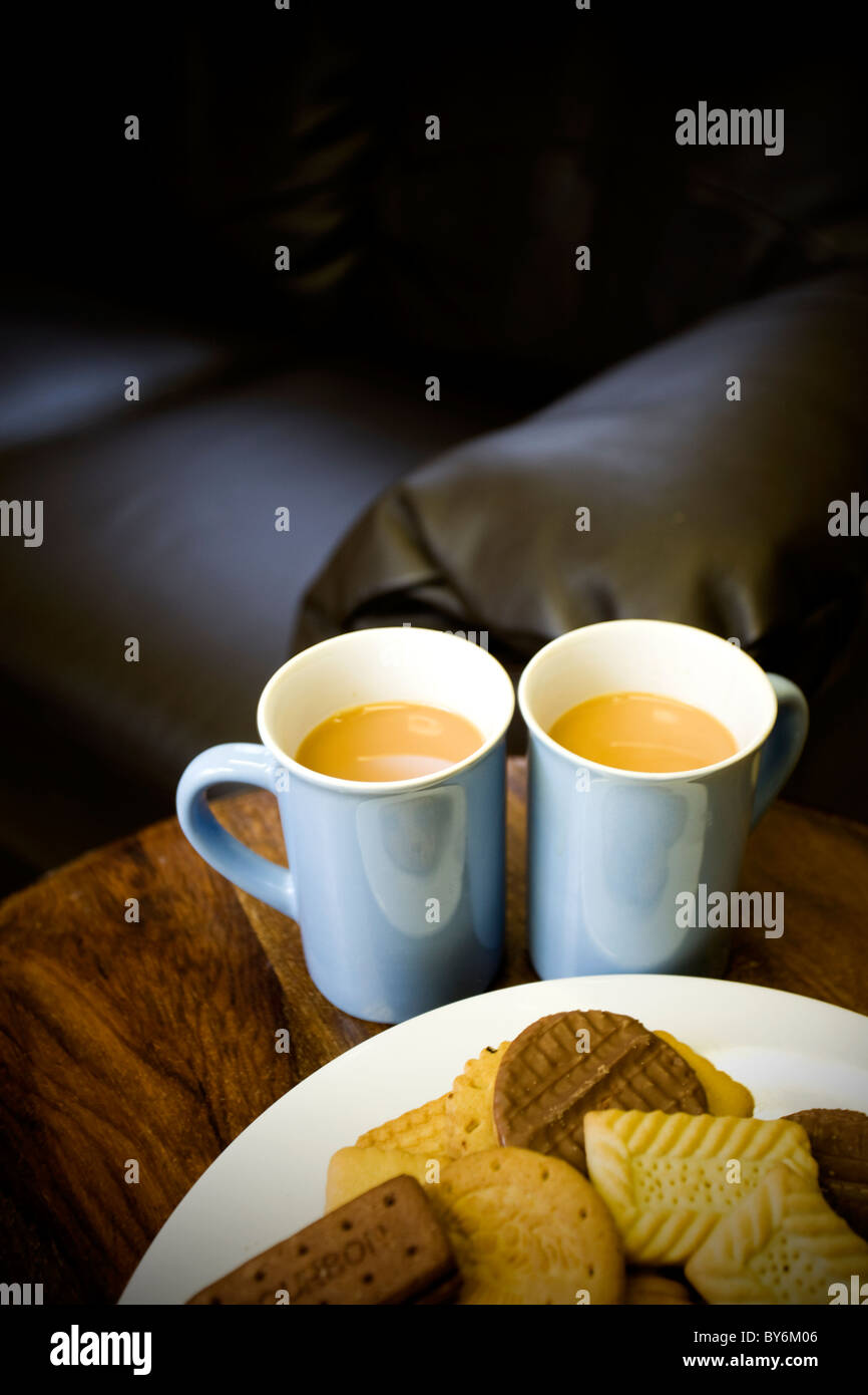 Tea & Biscuits Stock Photo - Alamy