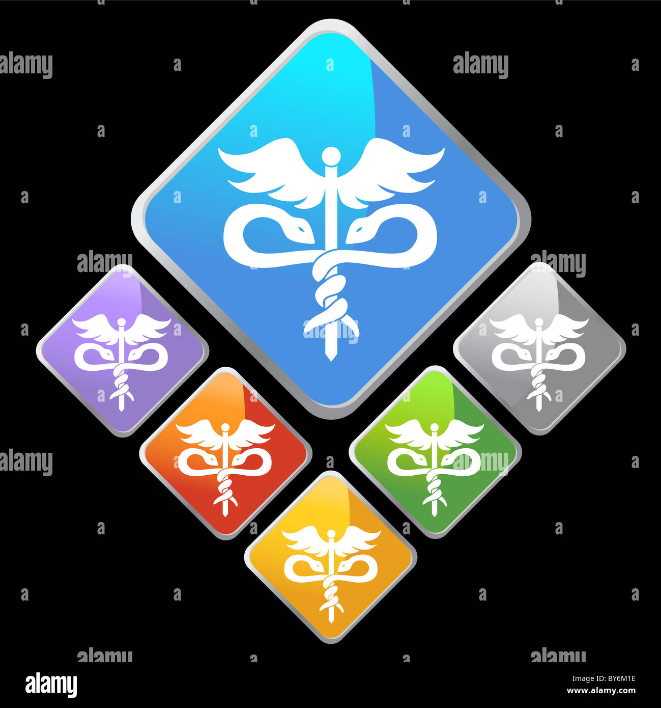 An image of a caduceus medical symbol Stock Photo - Alamy