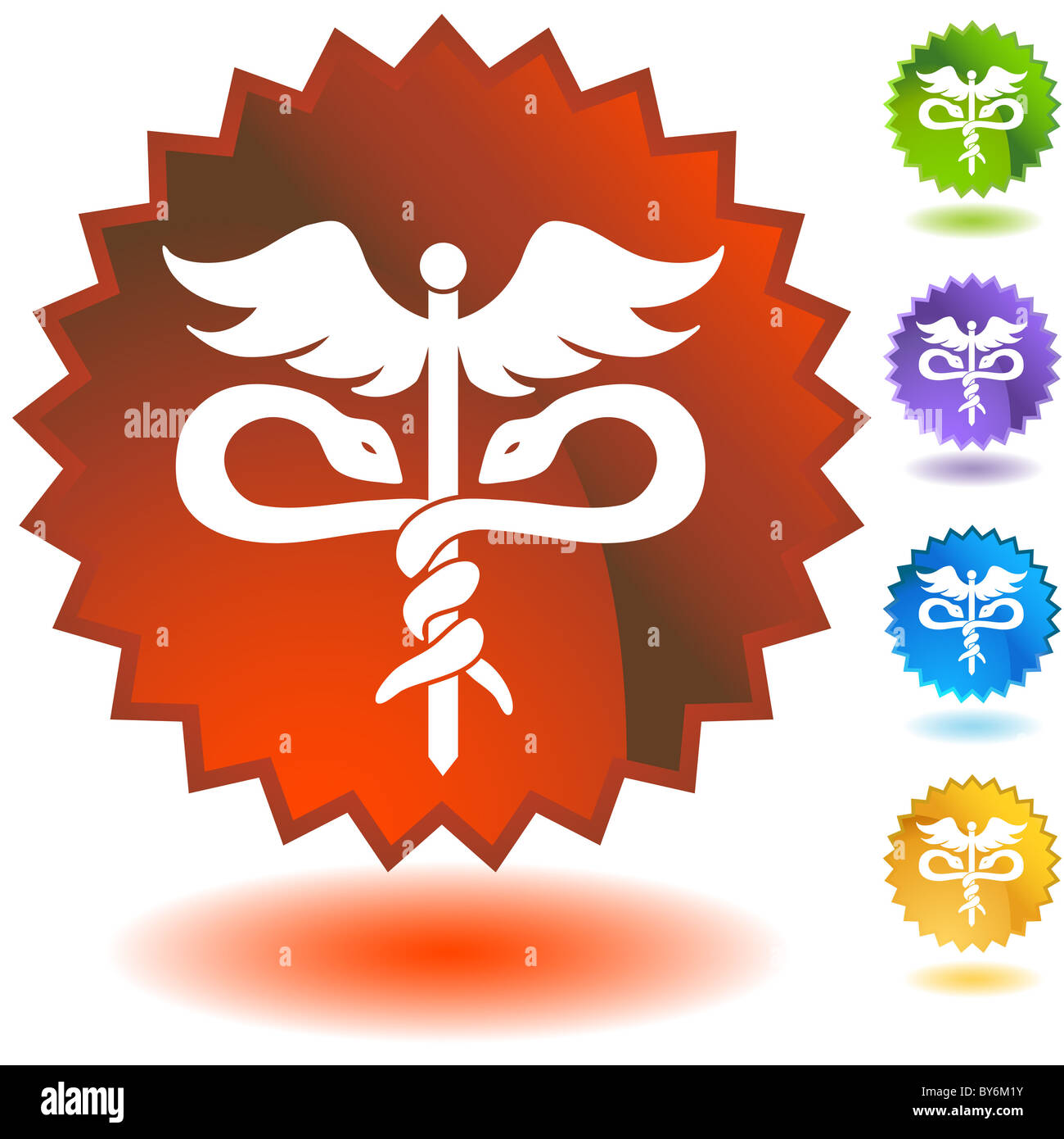 An image of a caduceus medical symbol Stock Photo - Alamy